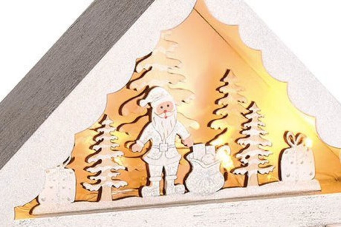 LED Christmas Wooden Advent House, Adult and Children Alike, Countdown ...