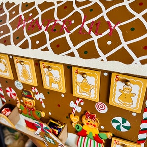 Gingerbread House Advent Calendar - Etsy
