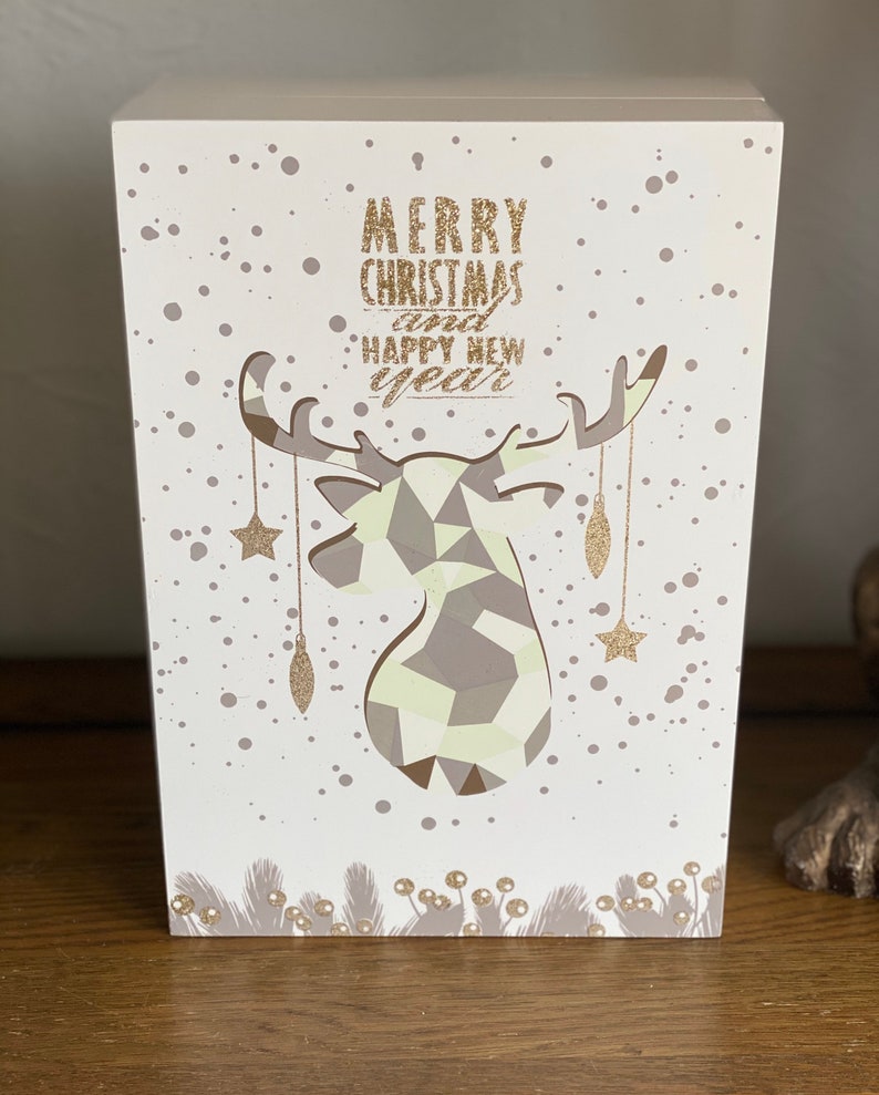 Christmas Wooden Advent Calendar Book, Adult and Children Alike ...