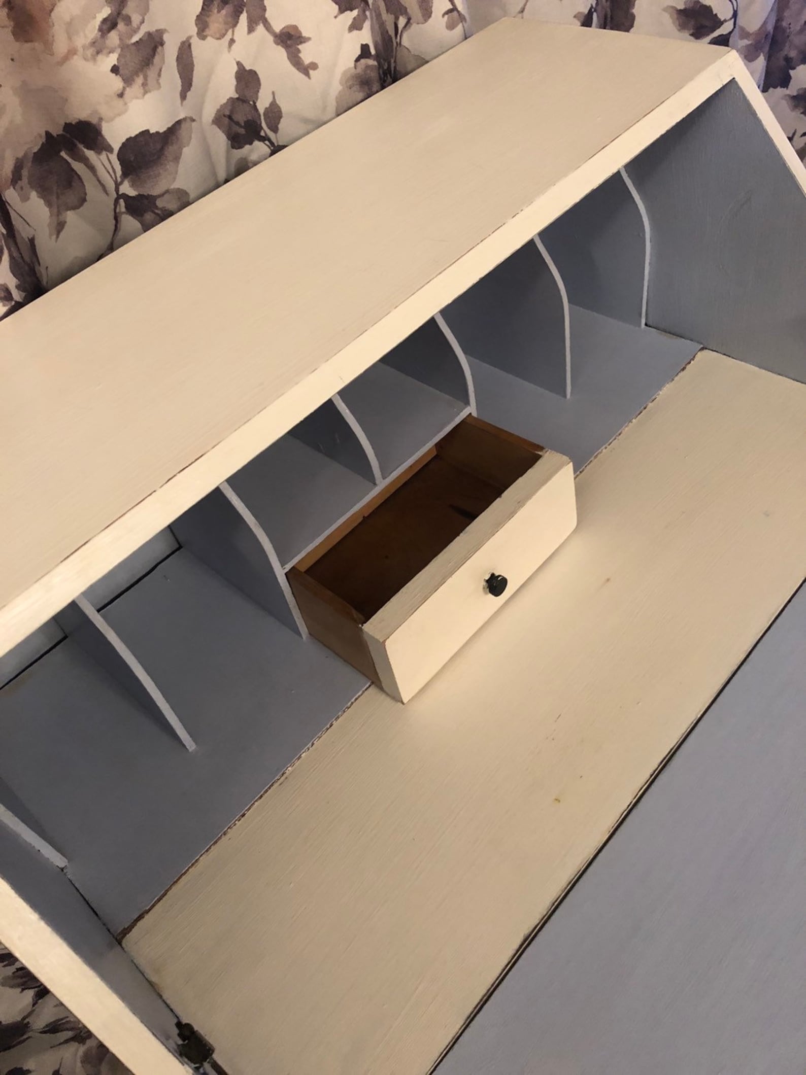 SOLD Shabby Chic Solid Wood Bureau Writing Desk Office Study | Etsy UK