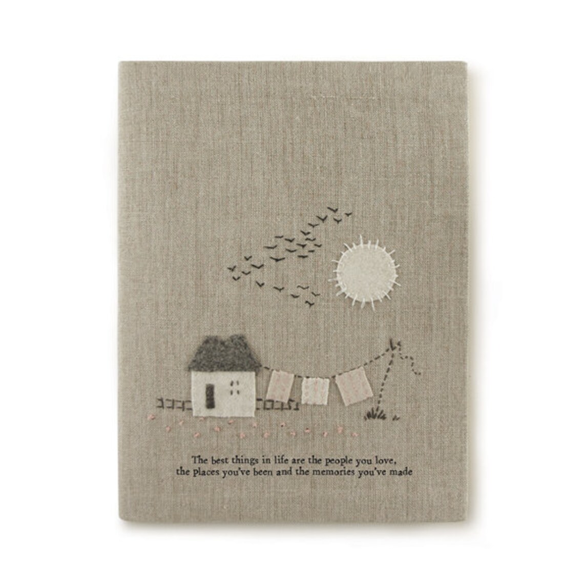 Large Linen Note Book / Journal the Best Things in Life, People, Places ...
