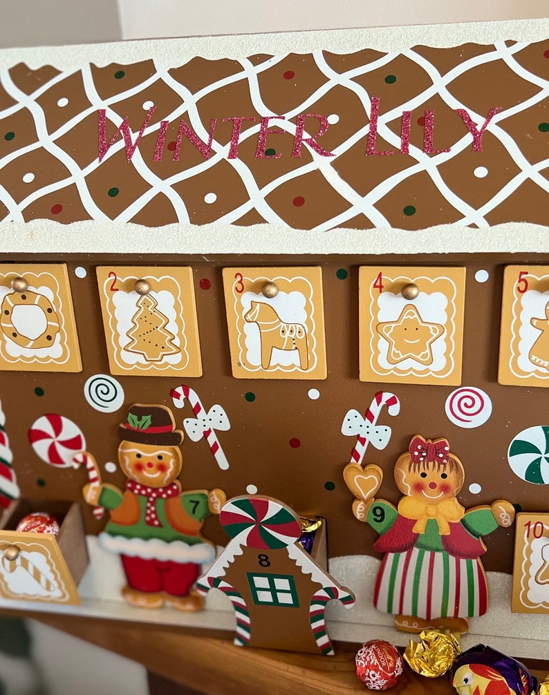 Gingerbread House Advent Calendar - Etsy