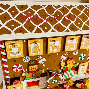 Gingerbread House Advent Calendar - Etsy