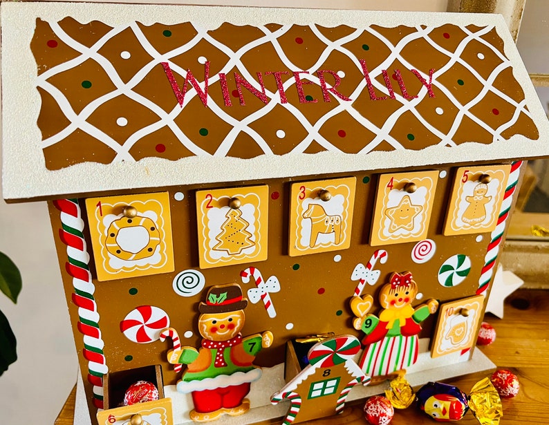 Gingerbread House Advent Calendar - Etsy