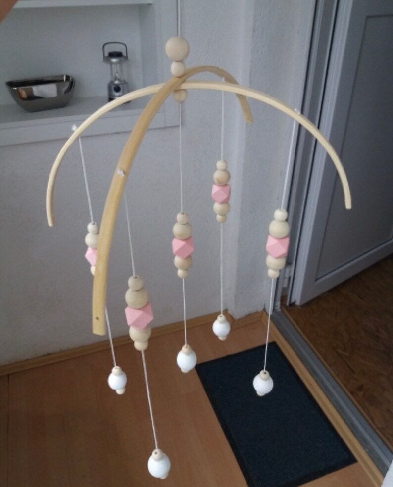 Baby Cot Mobile Hanging Wooden Beads Rattles Wind Chimes - Etsy