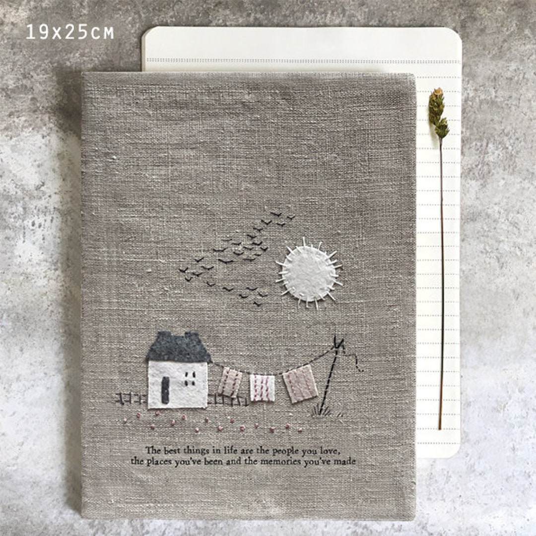 Large Linen Note Book / Journal the Best Things in Life, People, Places ...