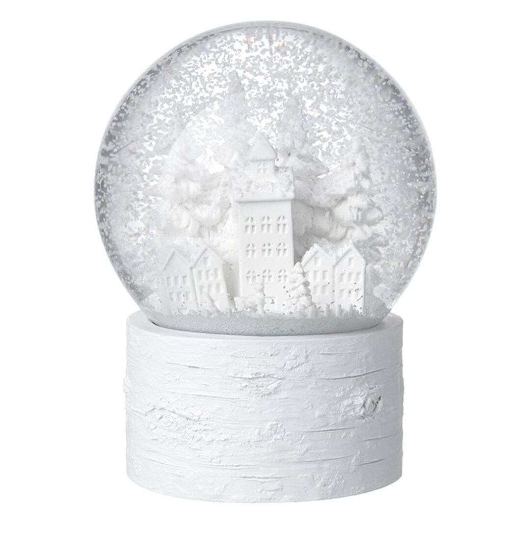 Winter Wonderland Snow Globe: White Snow Town Scene Delight - Etsy