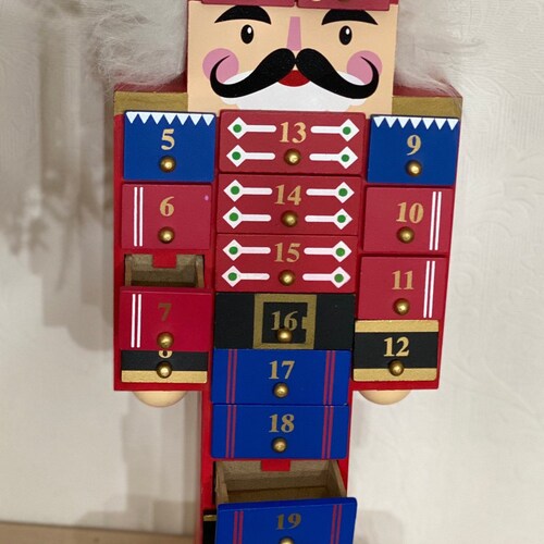 Traditional Wooden Soldier Christmas Advent Calendar - Etsy