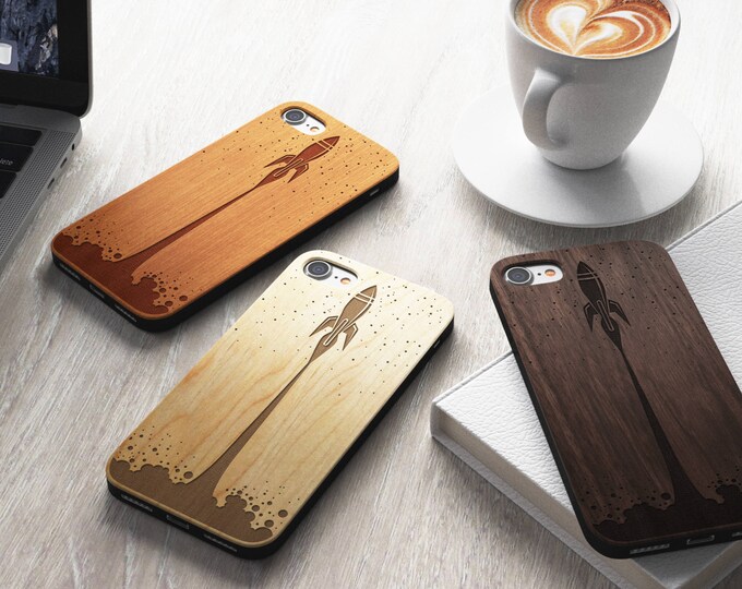Rocket Real Wood iPhone 7 Case | iPhone 6 Cover | iPhone 6S Case | Real ...