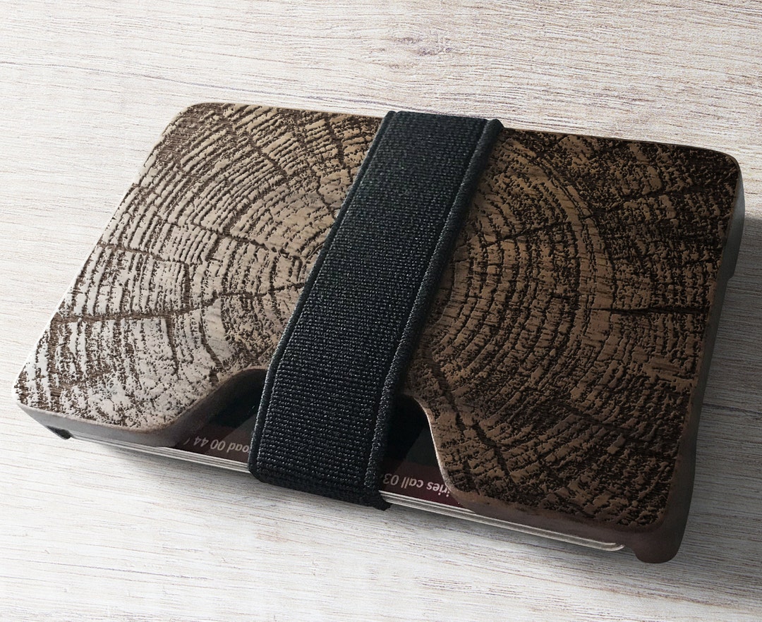 Minimalist Wallet, Slim Wallet, Wood Wallet, Wood Card Holder, Credit ...