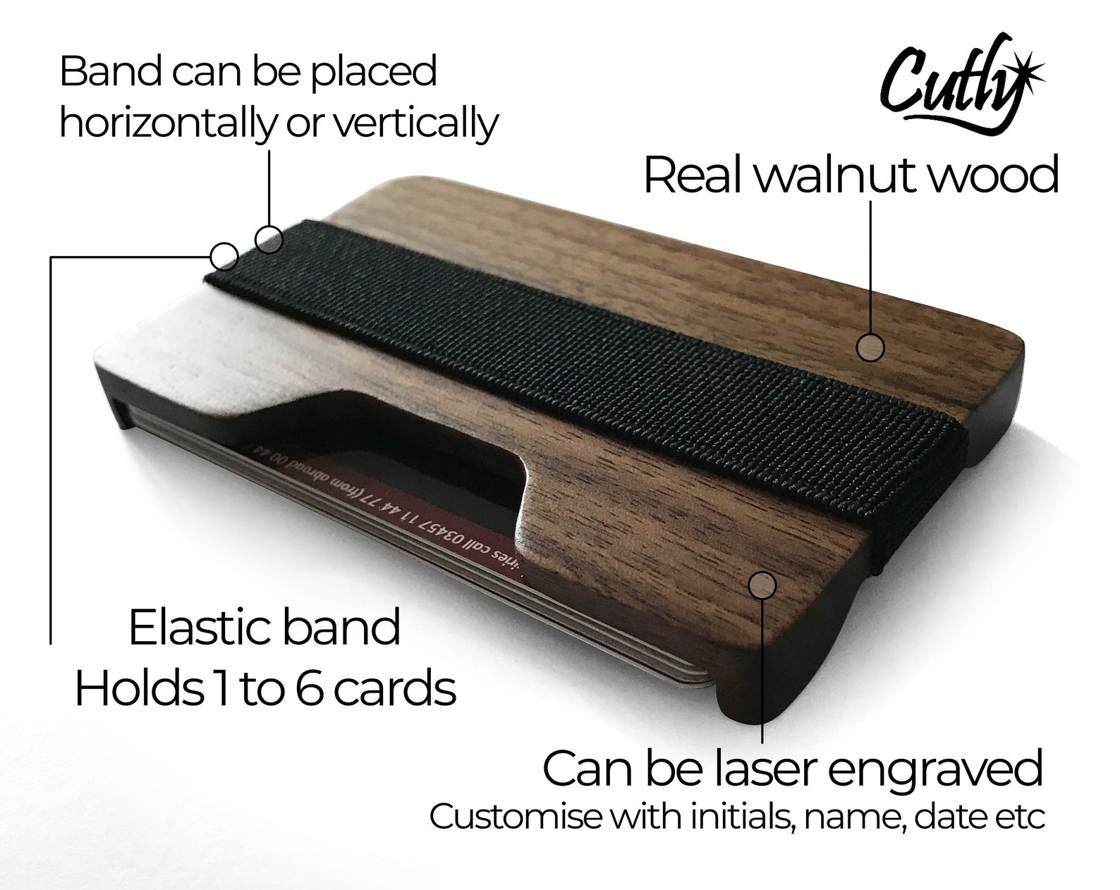 Minimalist Wallet Slim Wallet Wood Wallet Wood Card Holder | Etsy