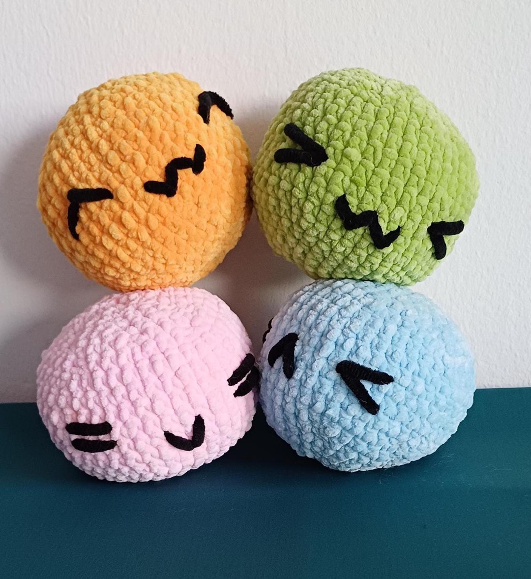 Cute Blob Plushies Handmade Crochet Chenille Amugurmi Gift for Gamers ...