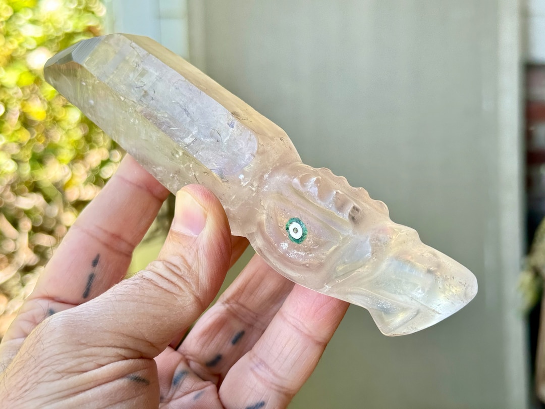 Quartz Crystal Condor by Peruvian Artist Ruben Layme, Hand Carved Incan ...