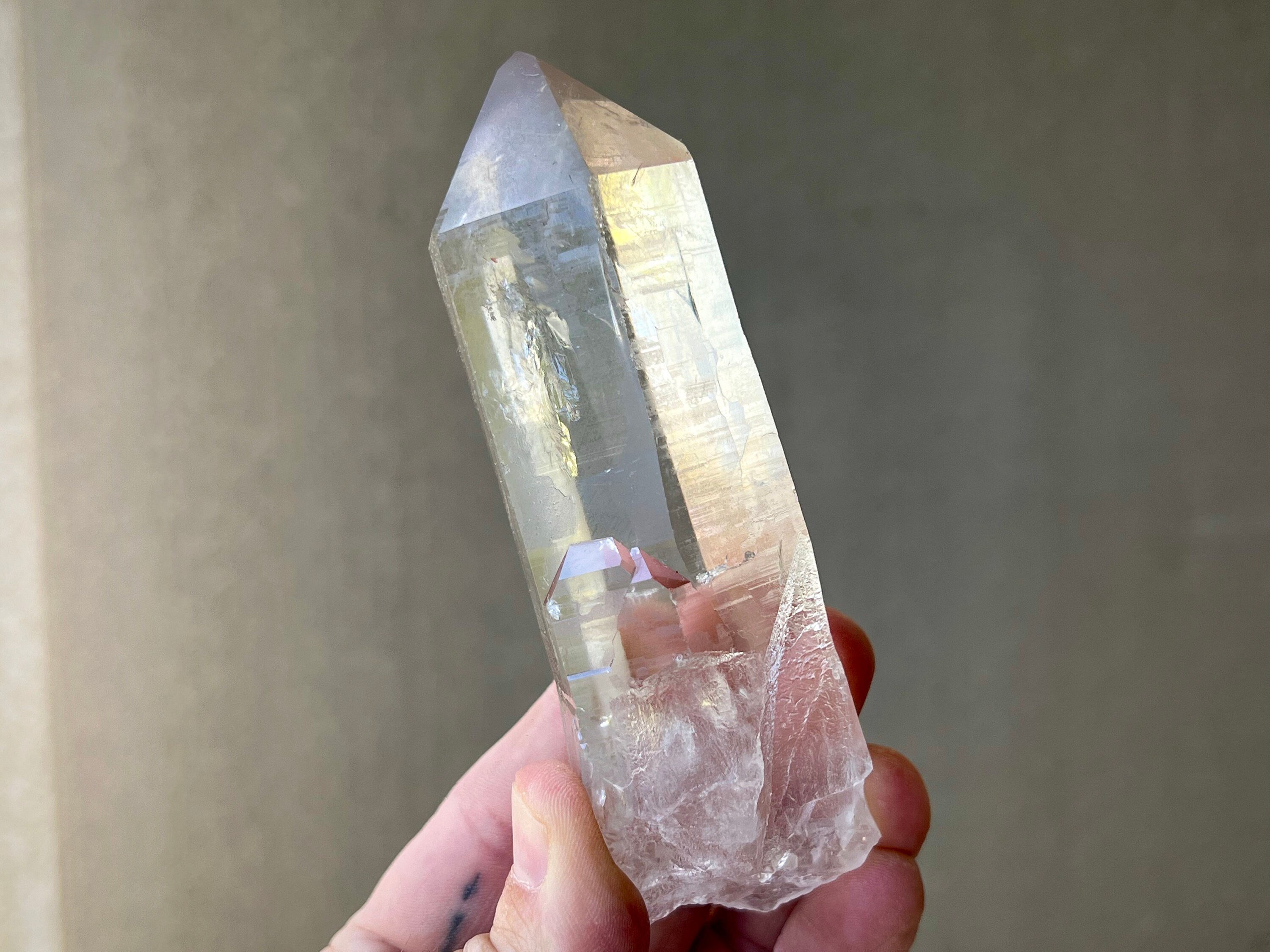 Cathedral Quartz Crystal with Trigons, Water Clear Quartz, New Find ...