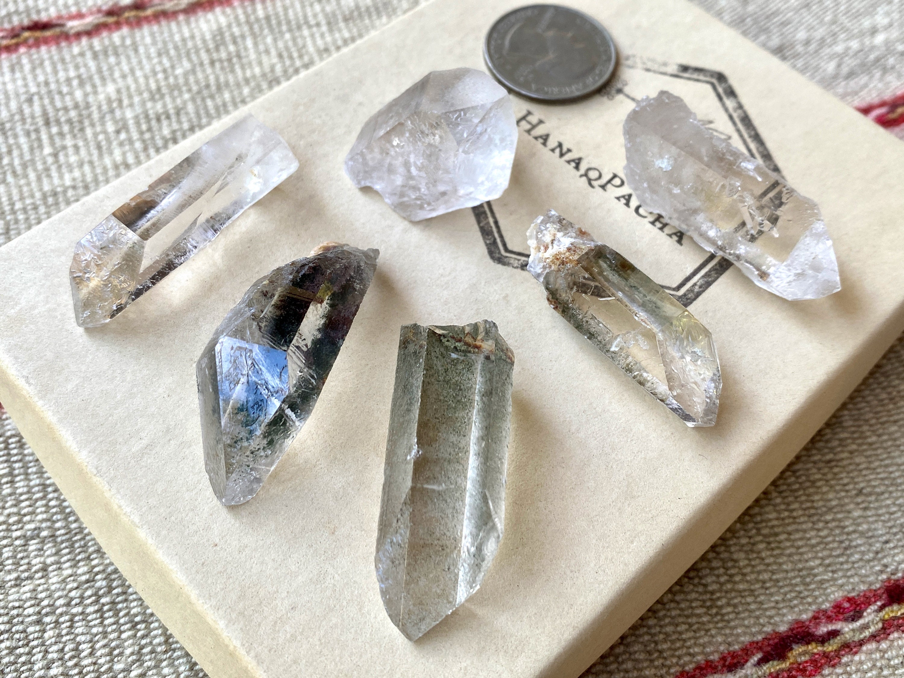 Coded Quartz Lot with Trigons and Record Keepers, 6 Pieces, Rare Find ...