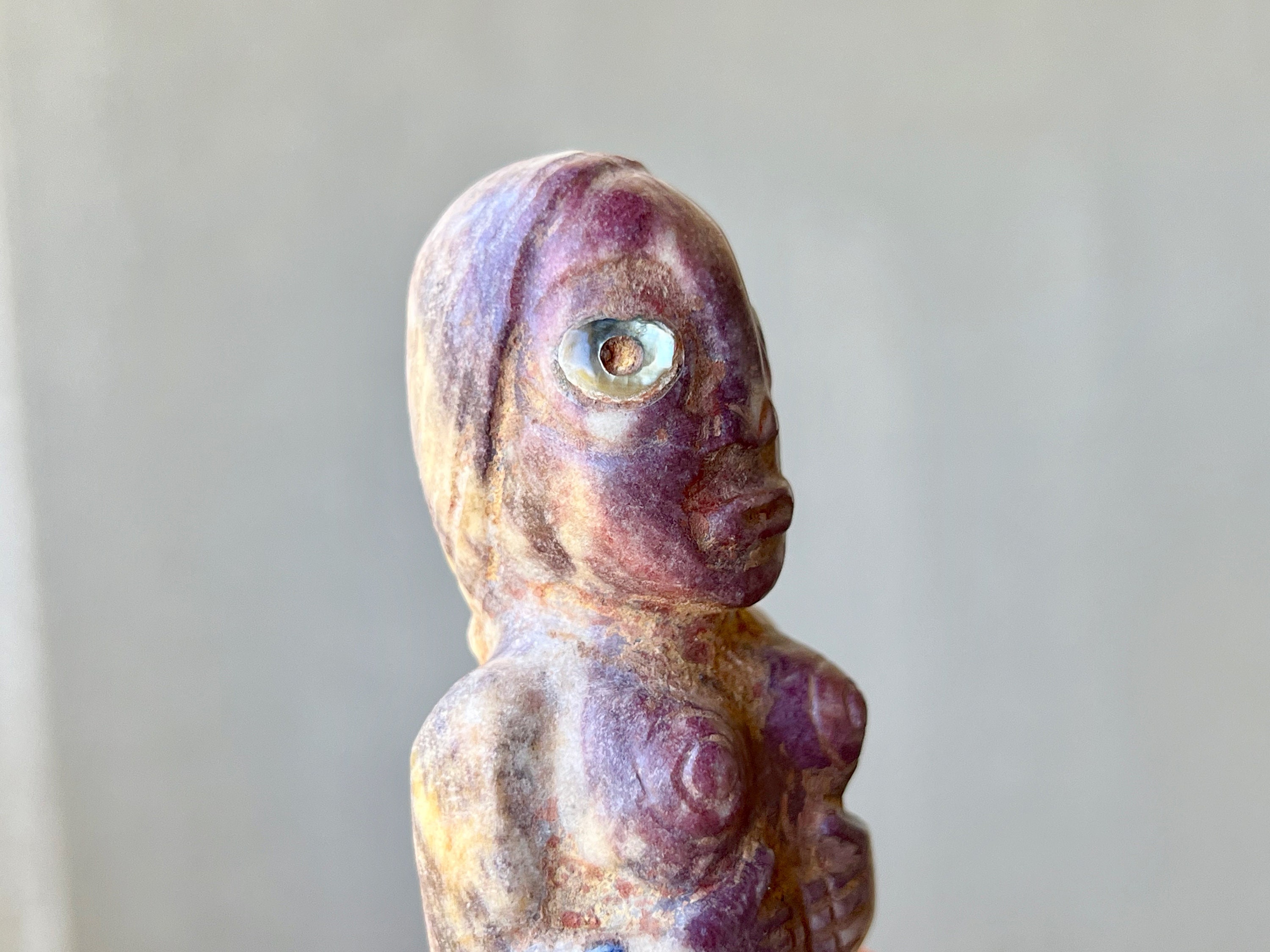 Pachamama Statue by Peruvian Artist Ruben Layme, Hand Carved Stone ...