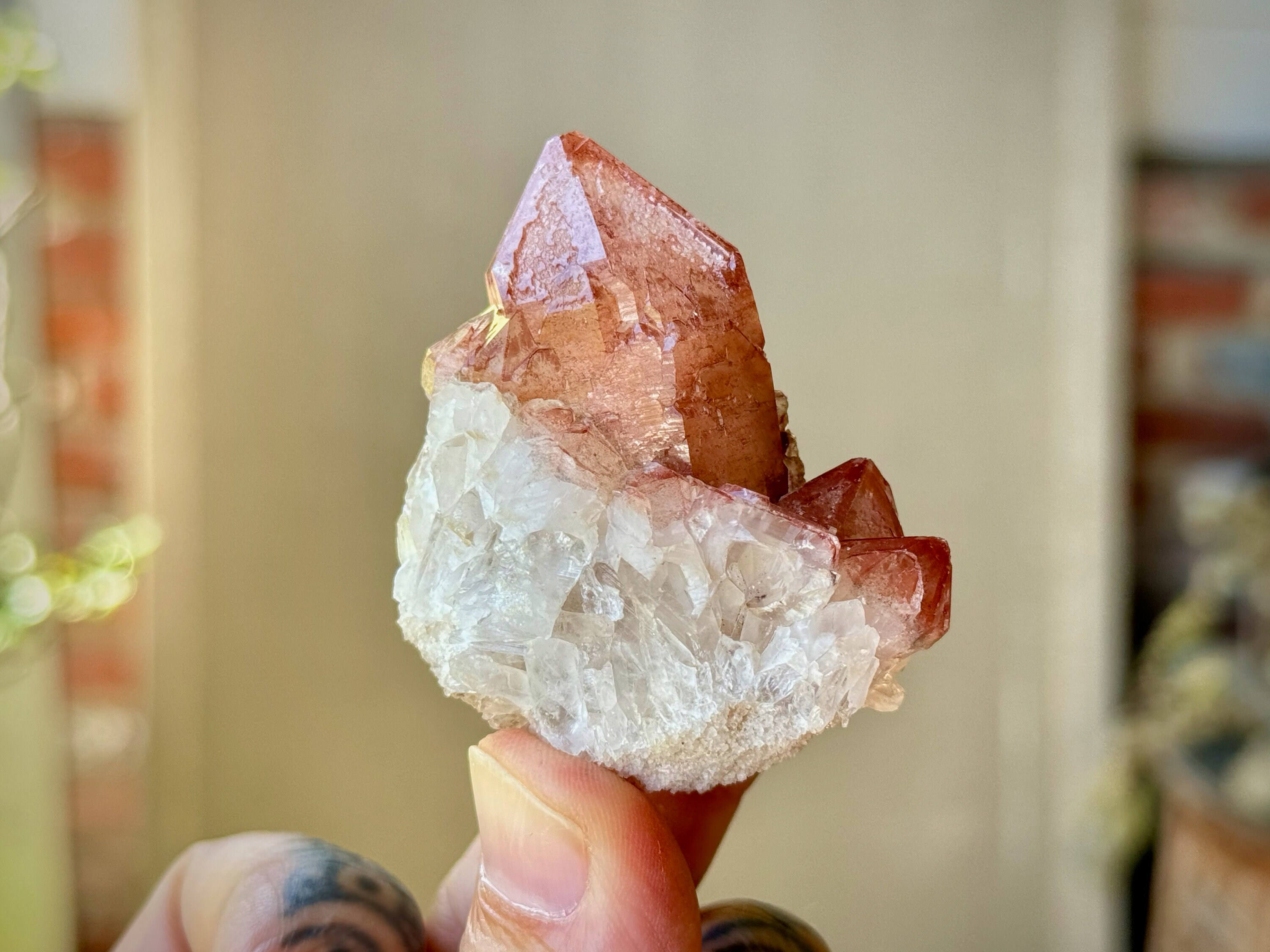 Red Dragon Quartz with Vibrant Pink Inclusions, New Find, Calming ...