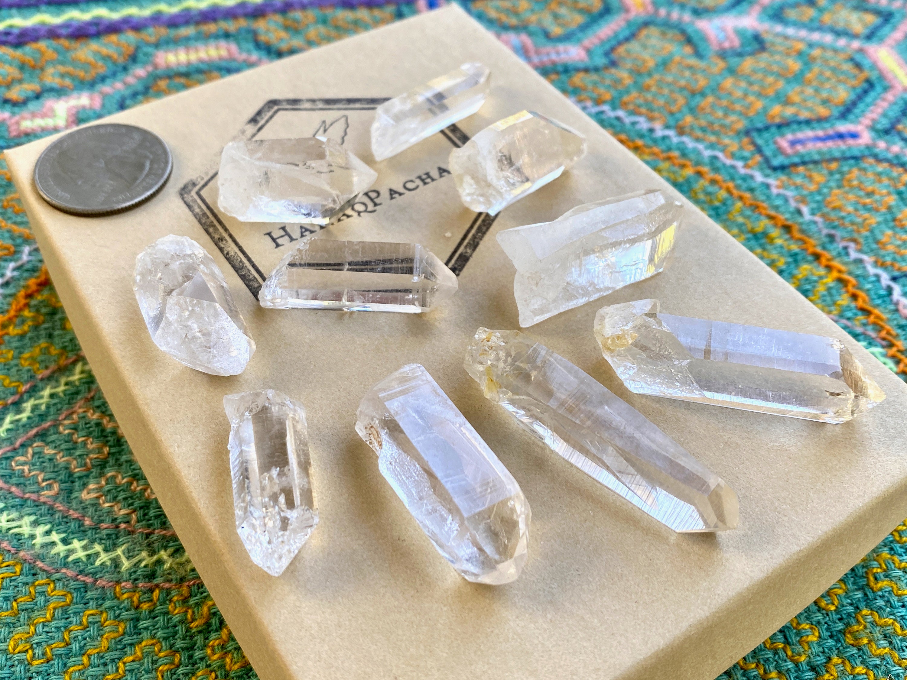 Himalayan Quartz Crystal Lot, 10 Pieces, New Find, Water Clear High ...