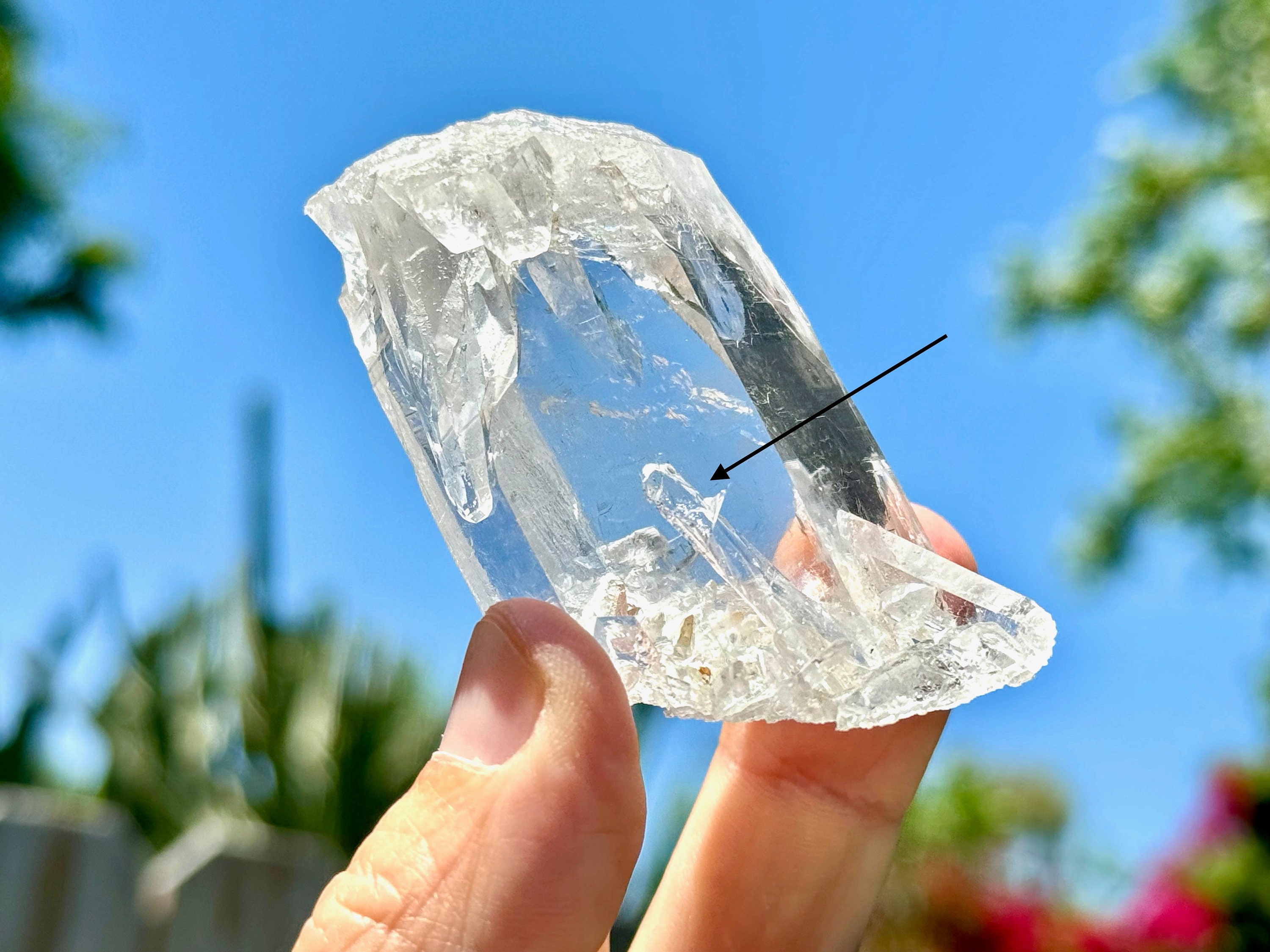 Manifestation Quartz with Inner Child Crystal, Rare Formation, For ...