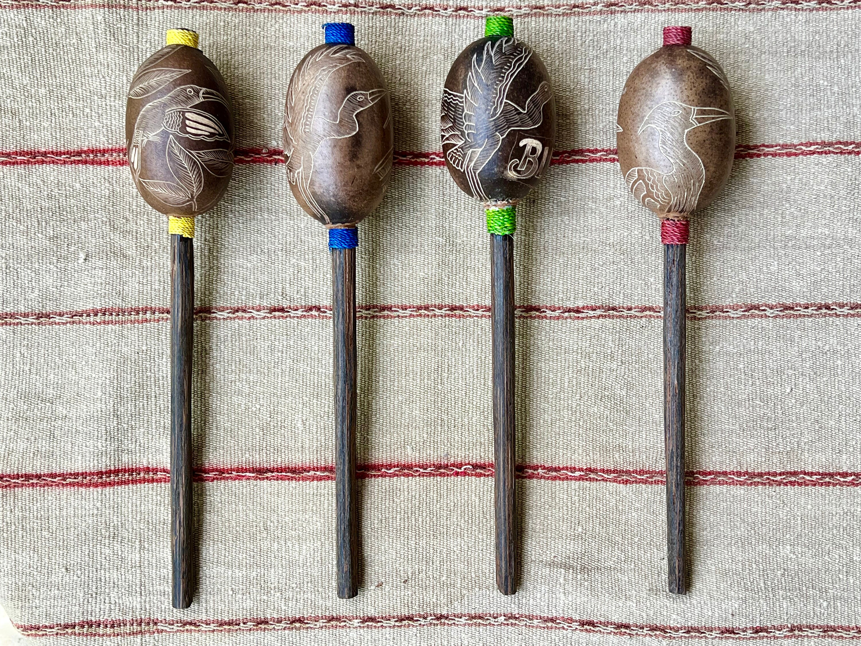 Shaman Rattle, Traditional Shipibo Rattle for Shamanic Plant Medicine ...