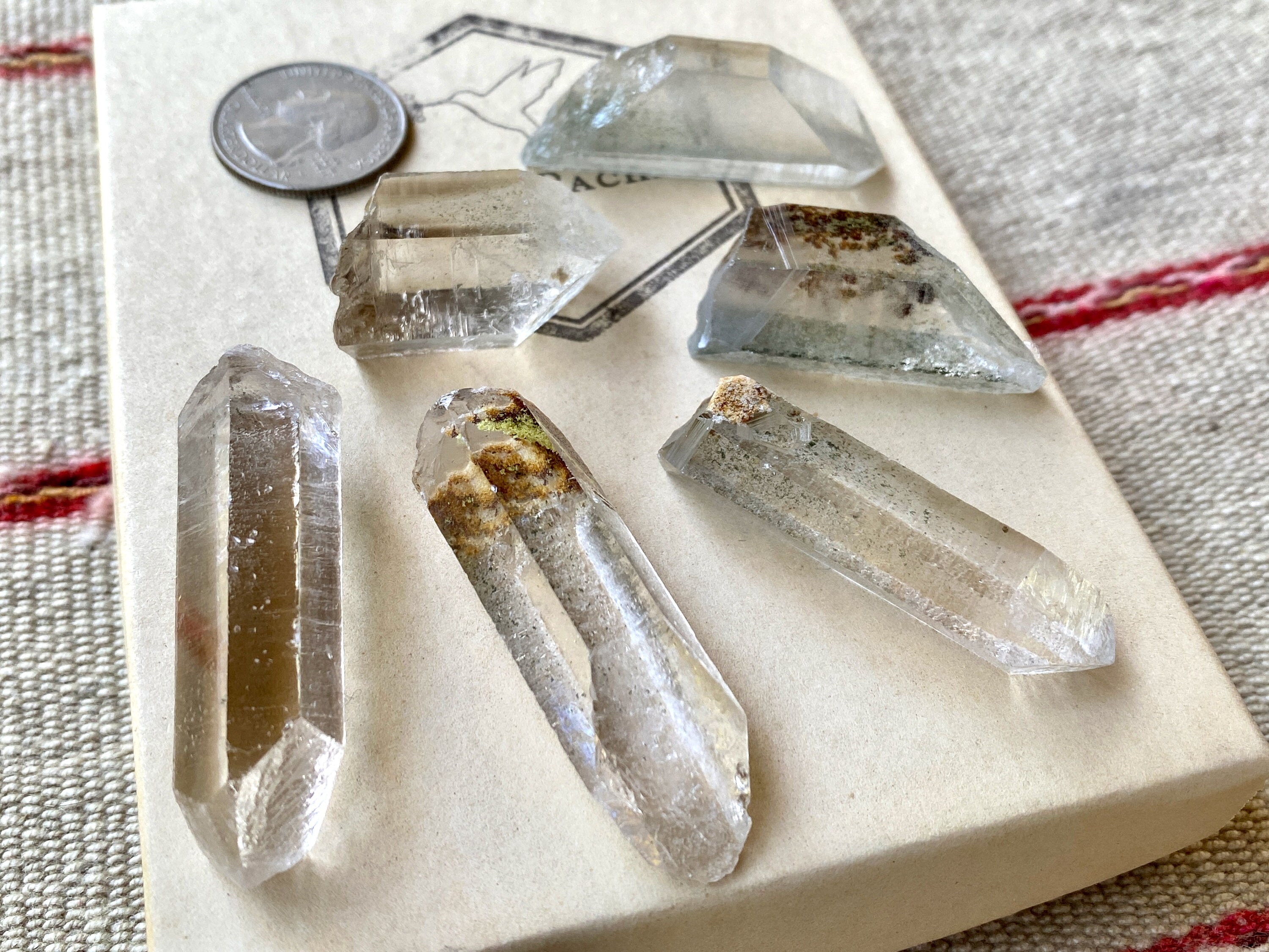 Coded Quartz Lot with Trigons and Record Keepers, 6 Pieces, Rare Find ...