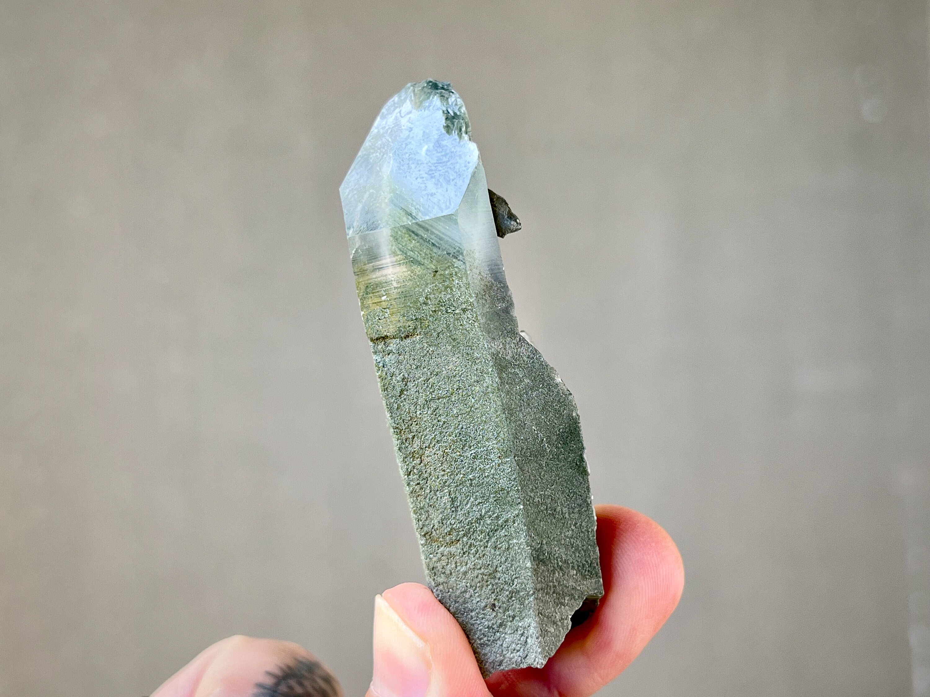 Green Chlorite Phantom Quartz with Vibrant Inclusions, New Find ...
