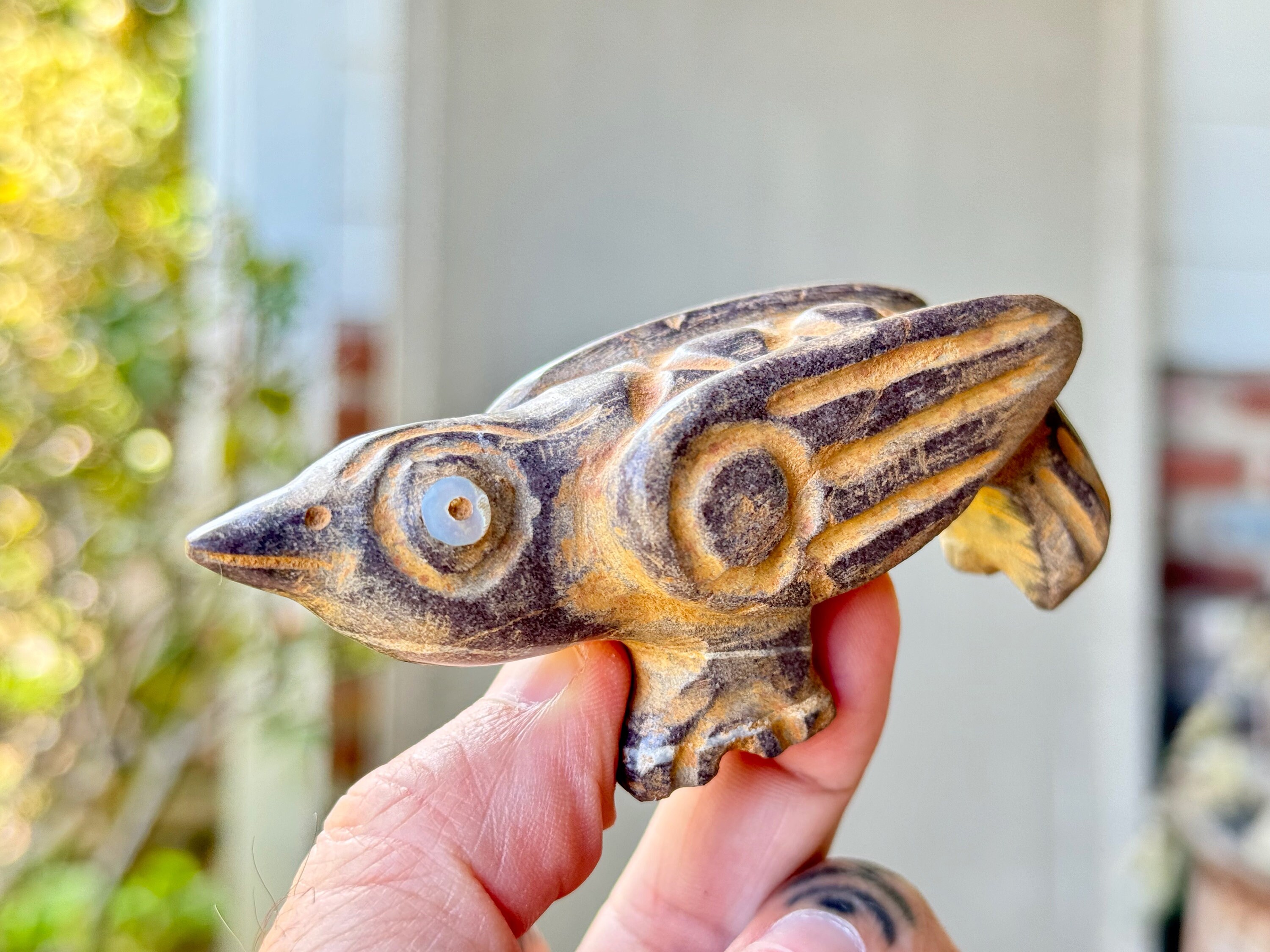 Incan Hummingbird Statue by Peruvian Artist Ruben Layme, Andean ...