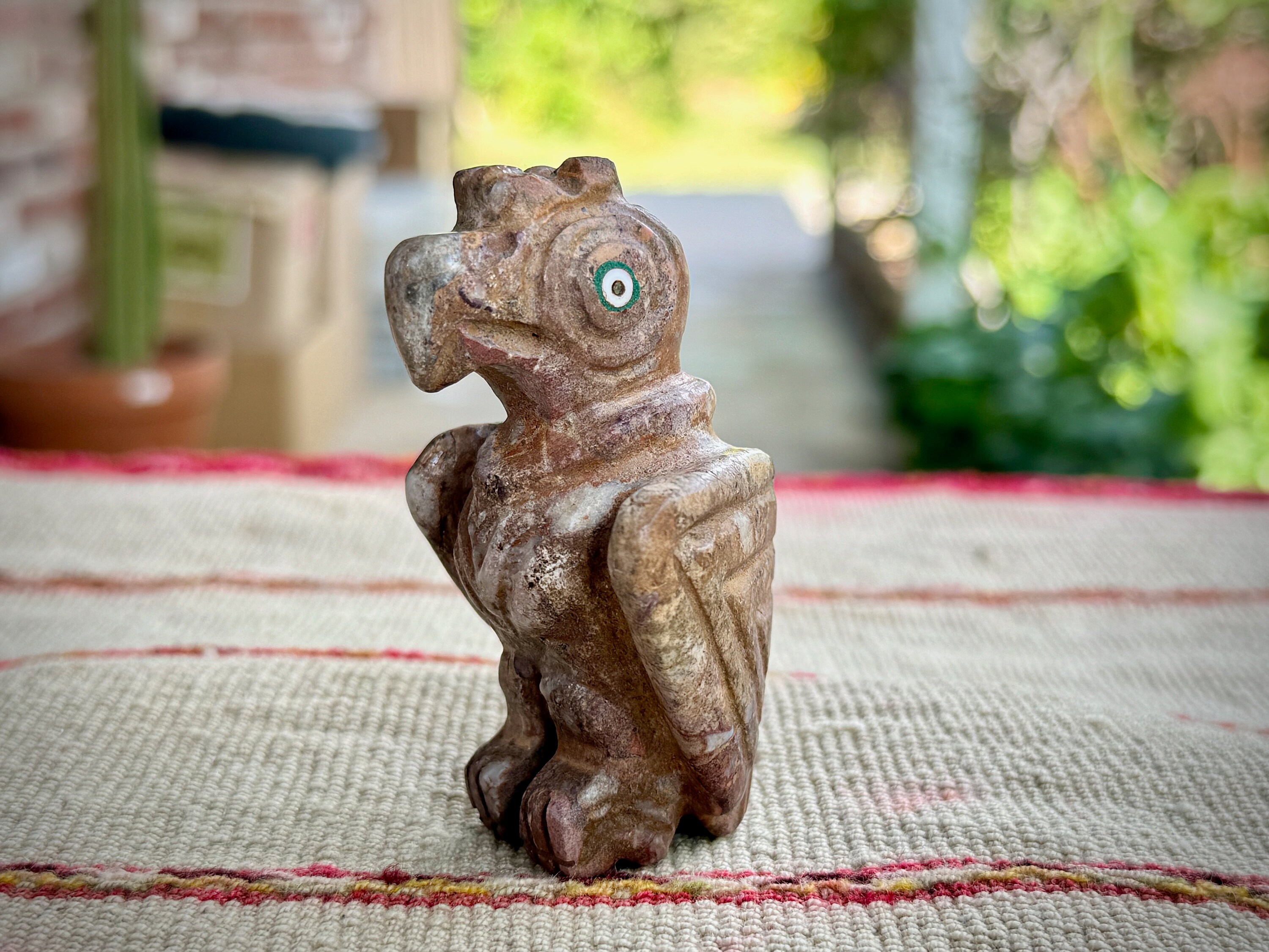 Incan Condor Statue by Peruvian Artist Ruben Layme, Hand Carved Andean ...