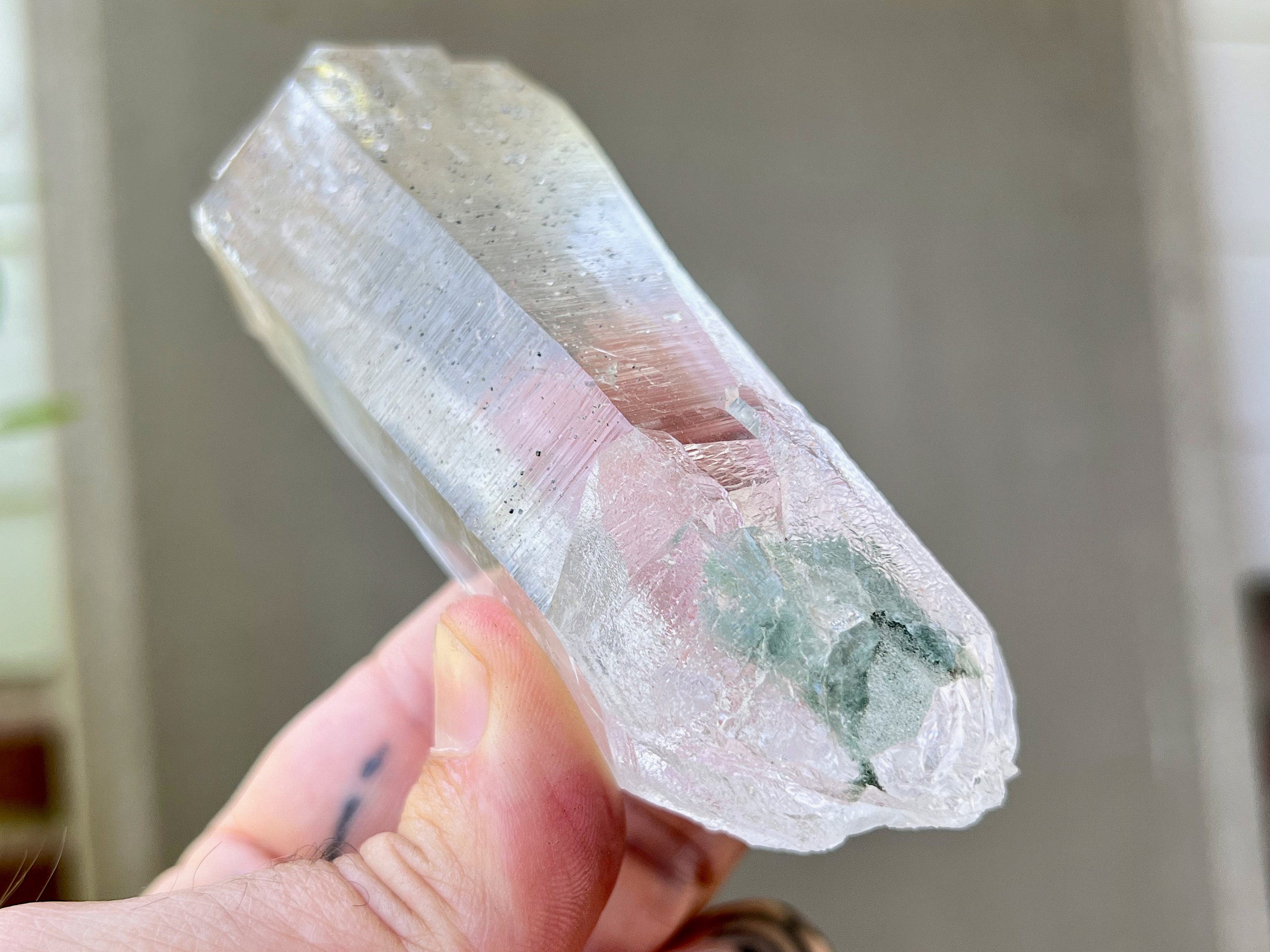 Himalayan Cathedral Quartz with Green Chlorite Phantom, New Find, High ...