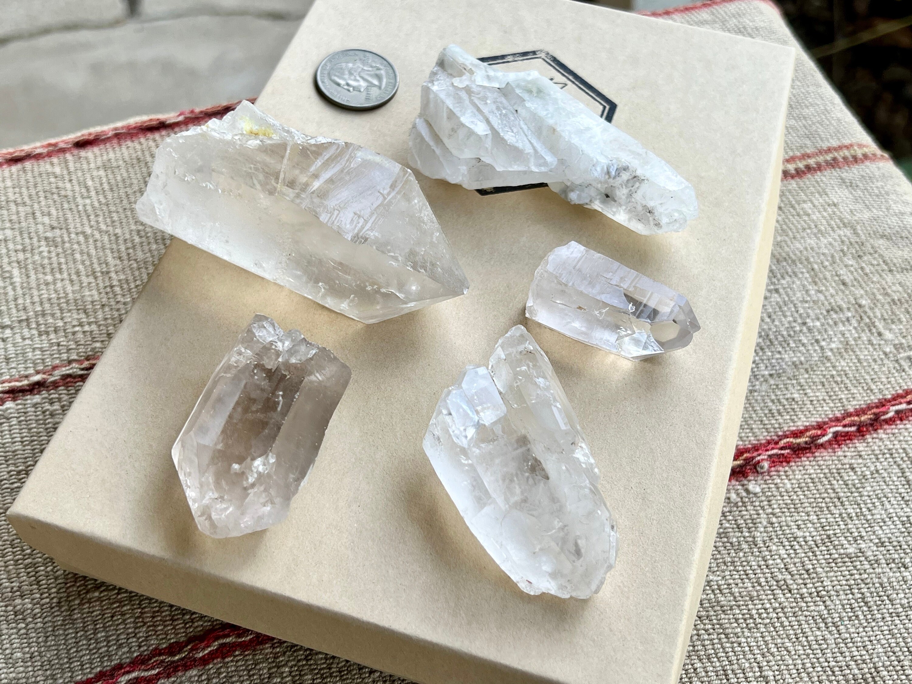 Brazilian Quartz Lot with Record Keeper Quartz, Amphibole Quartz and ...