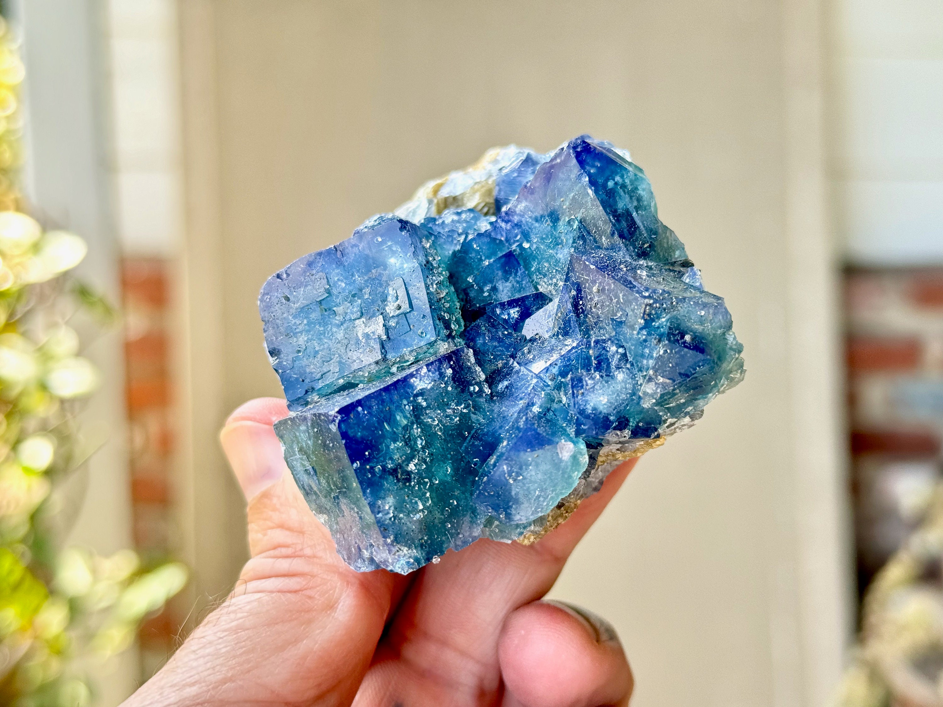Nigerian Color Change Fluorite, Bicolor Purple and Aqua Blue Fluorite ...