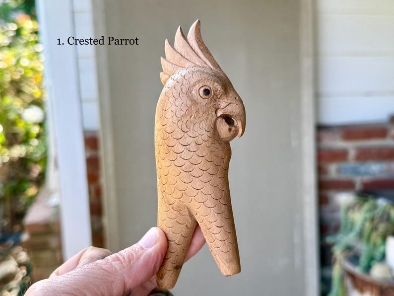 Parrot Kuripe, Hand Carved, Single Block Shamanic Applicator Pipe ...