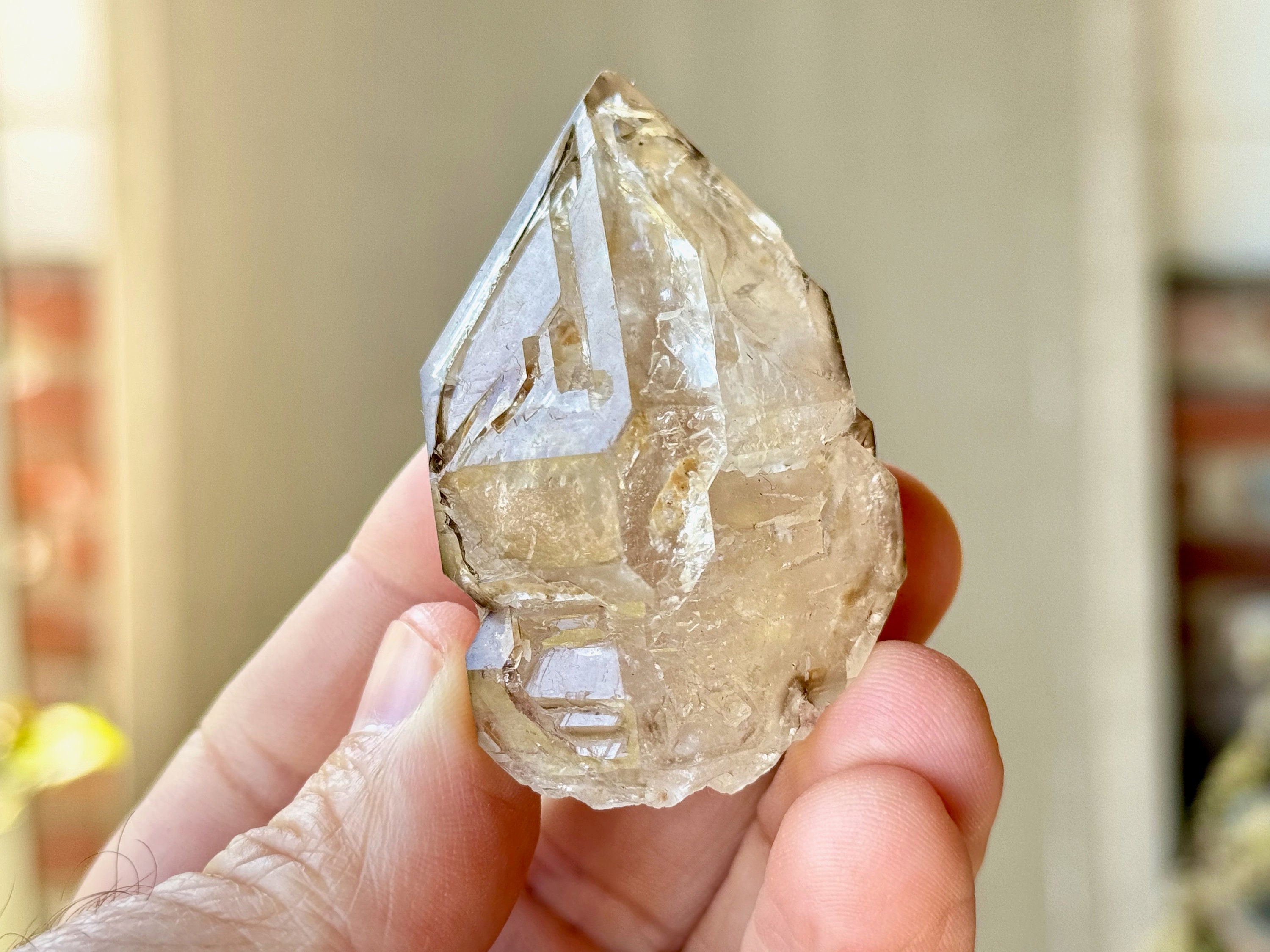 Elestial Quartz with Deep Etched Impressions and Smoky Highlights, New ...