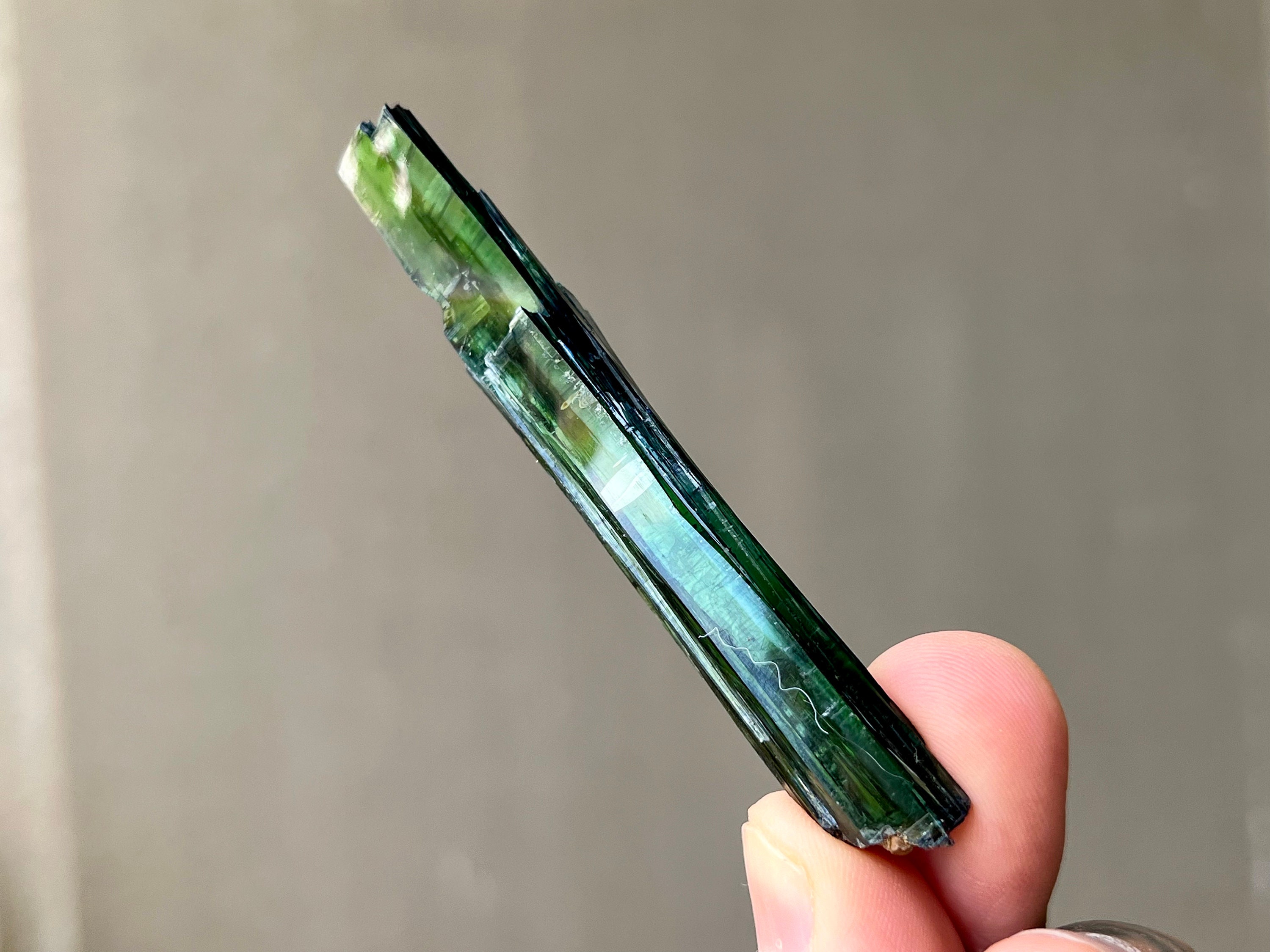 Vivianite Crystal (15g), New Find, Beautiful Deep Green Hue, Heart ...