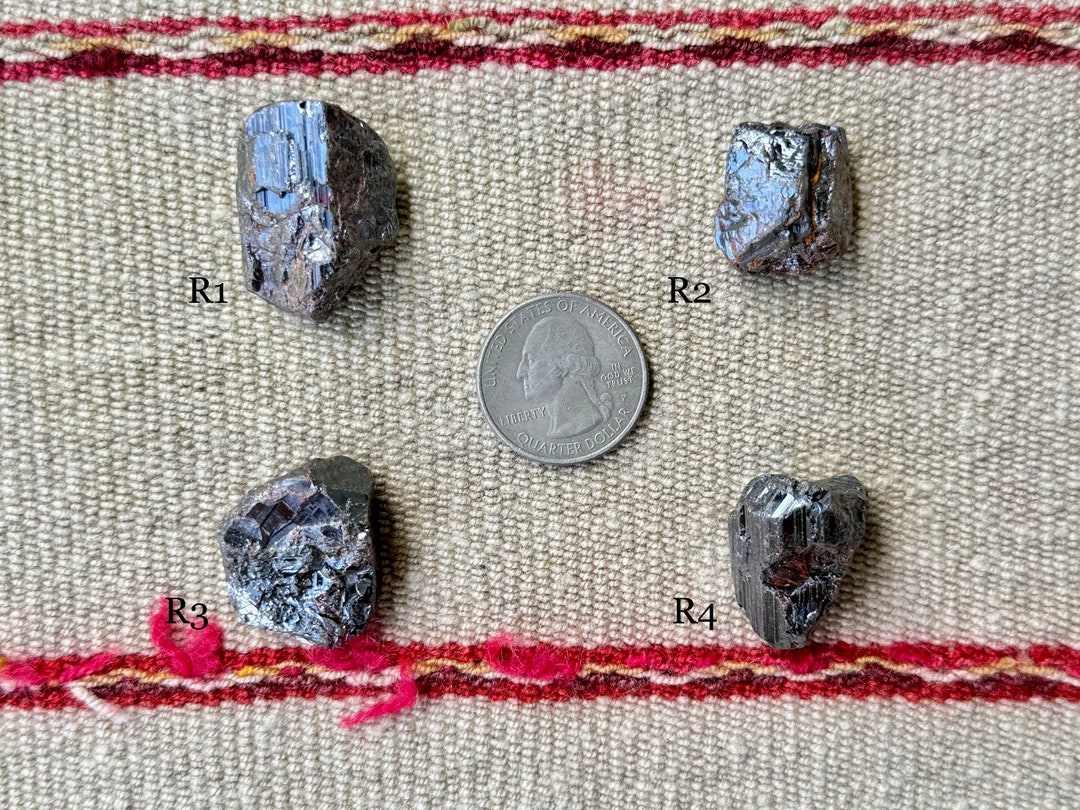 Silver Rutile Crystal, Choose ONE of Four, Etched Metallic Silver ...