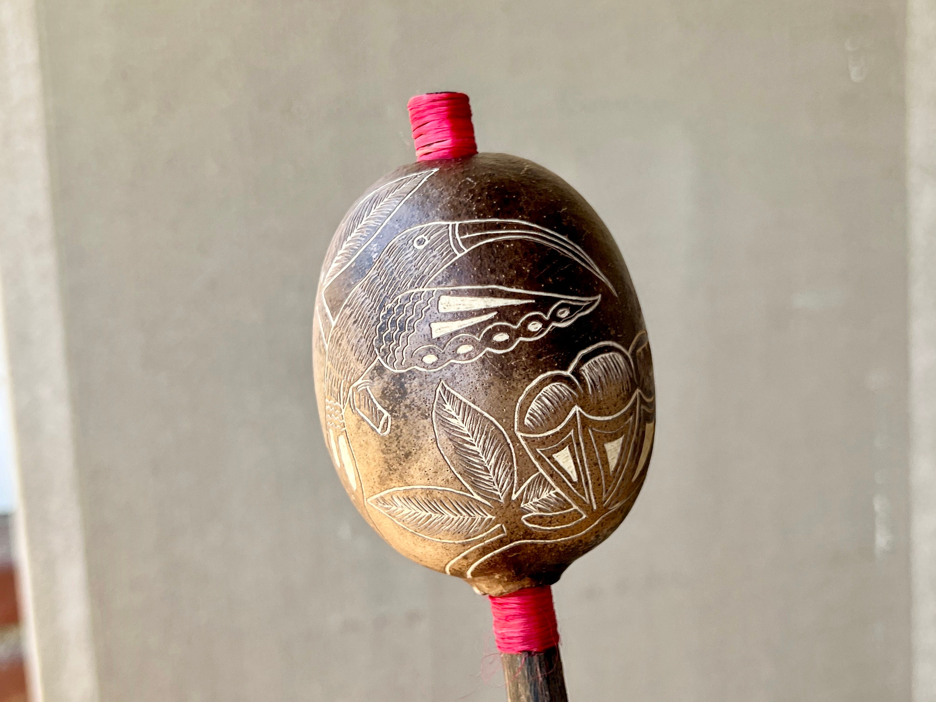 Shaman Rattle, Traditional Shipibo Rattle for Shamanic Plant Medicine ...