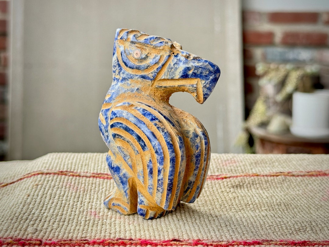 Incan Eagle Statue by Peruvian Artist Ruben Layme, Hand Carved Andean ...