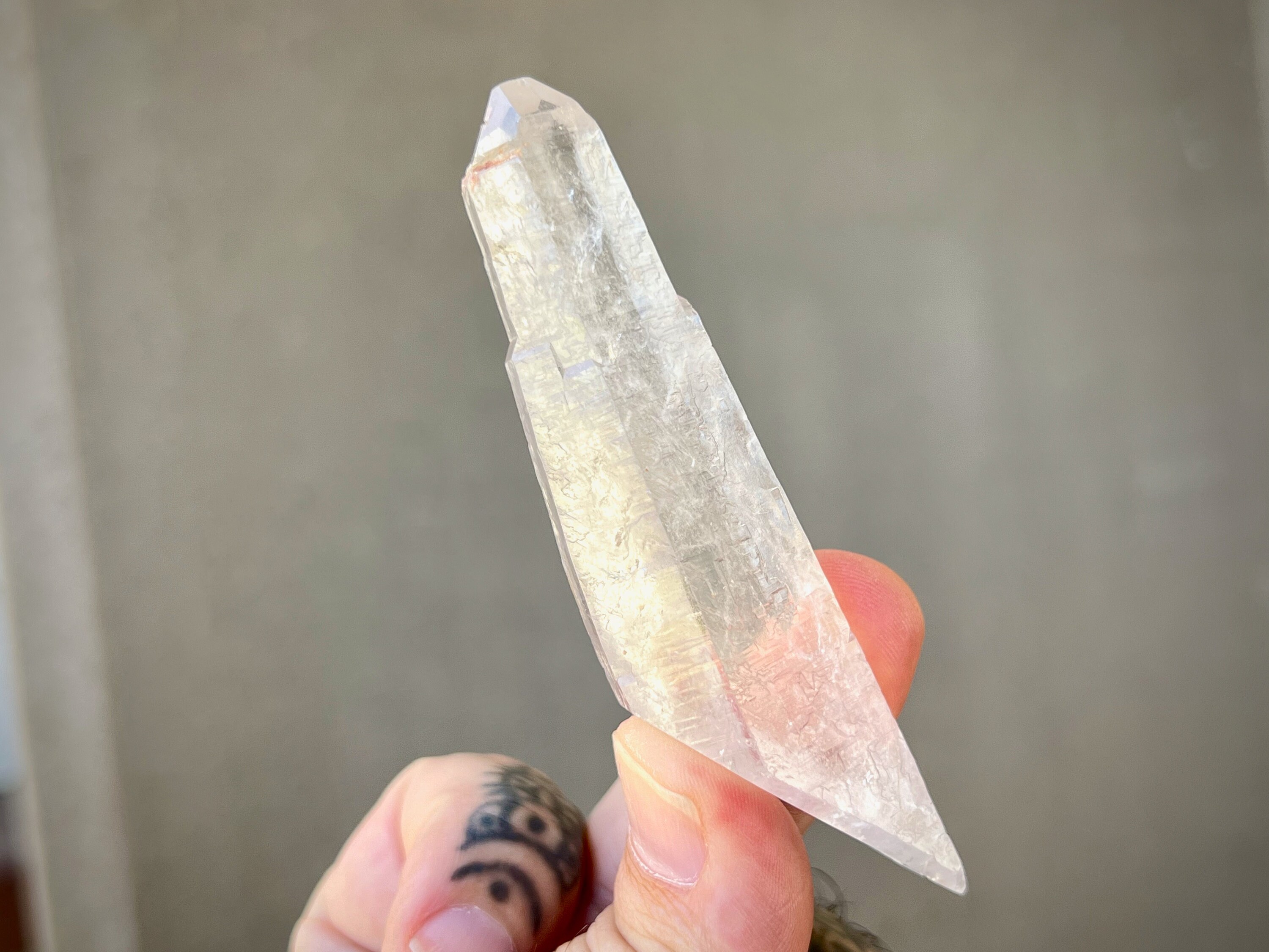 Laser Quartz Crystal with Mildly Etched Surfaces and Double Termination ...