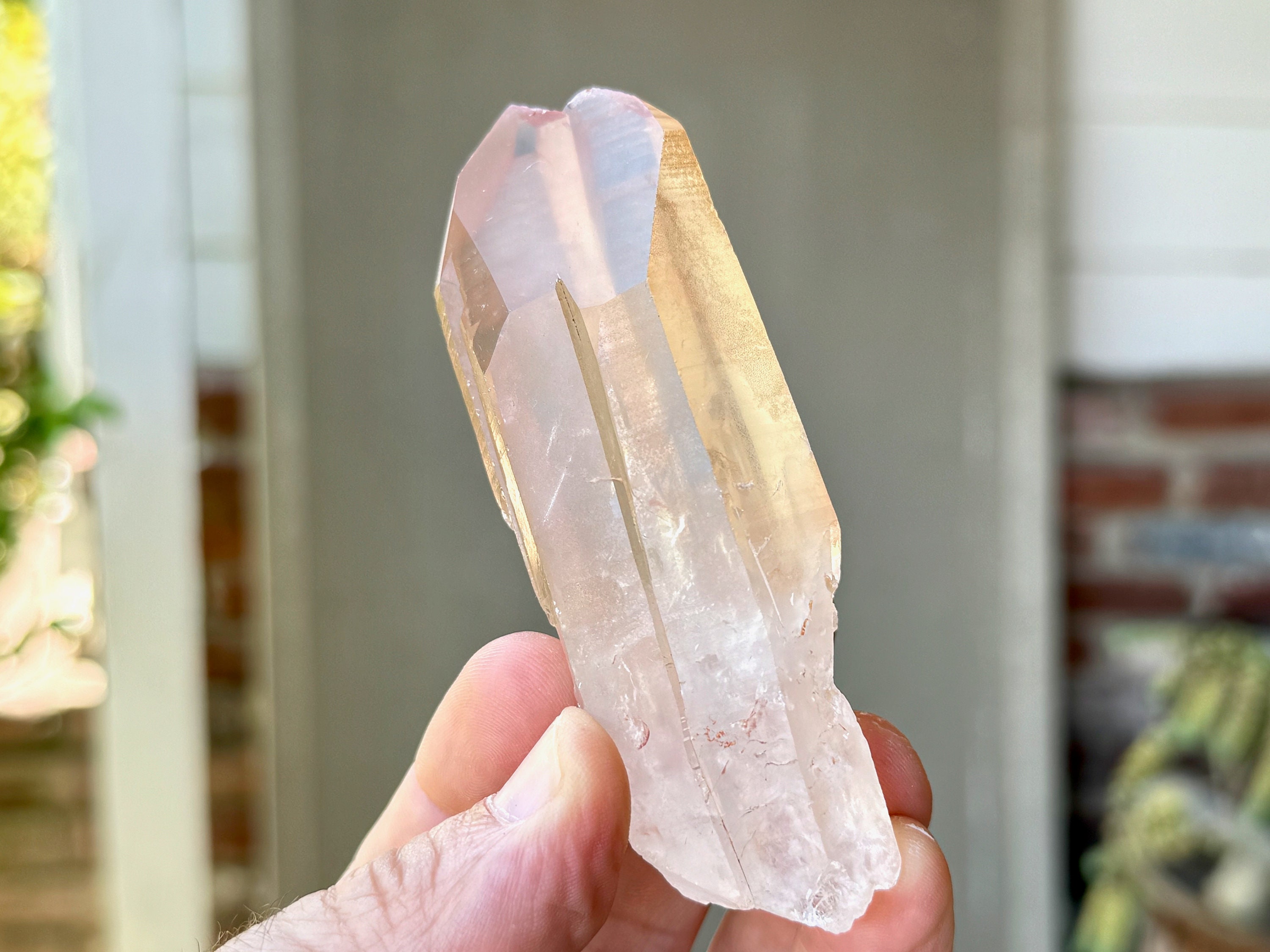 Coral Sunset Lemurian Quartz with Sweet Pink Hue, Tantric Twin, New ...