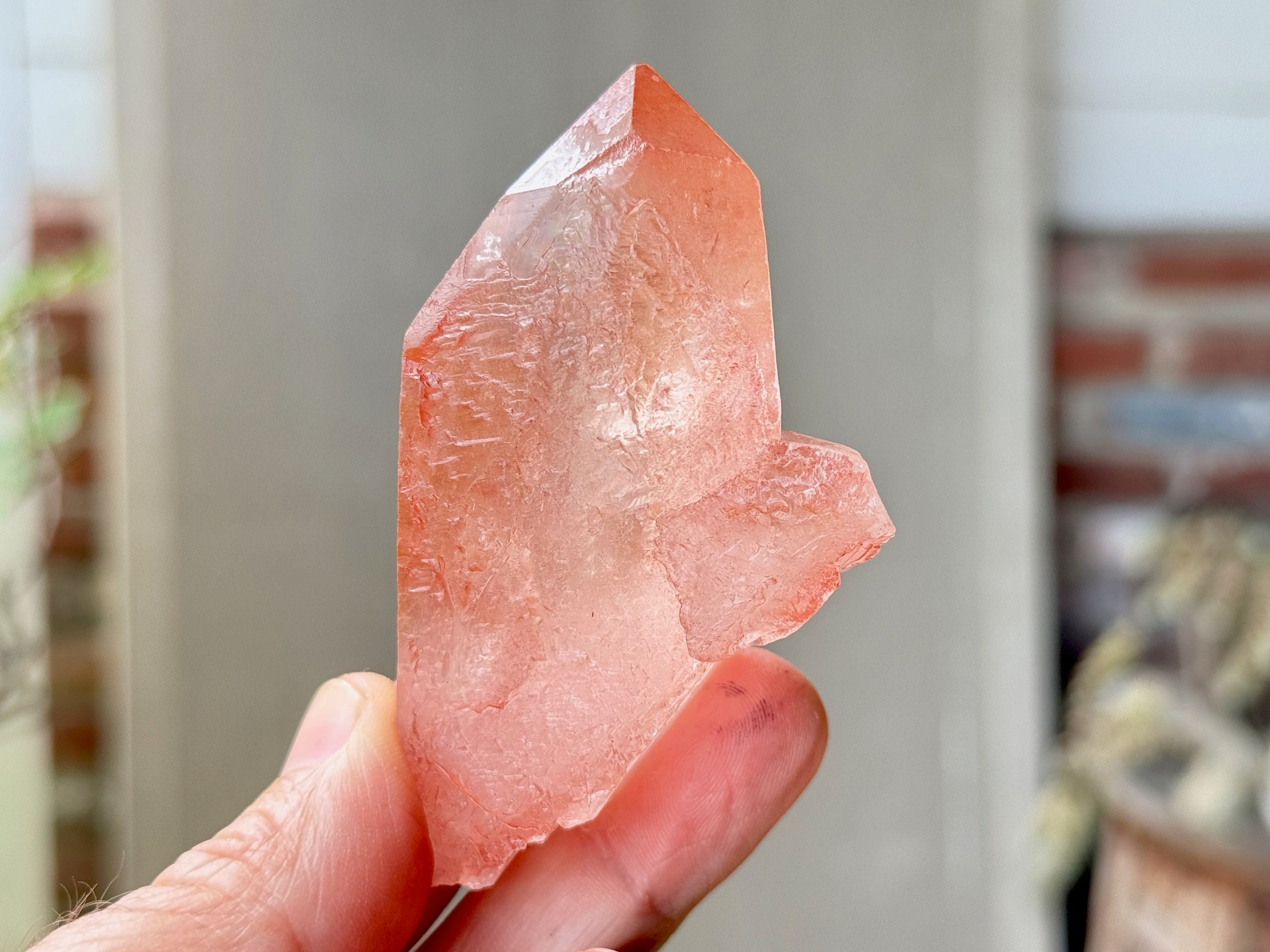 Pink Scarlet Temple Lemurian Quartz with and Vibrant Color, New Find ...
