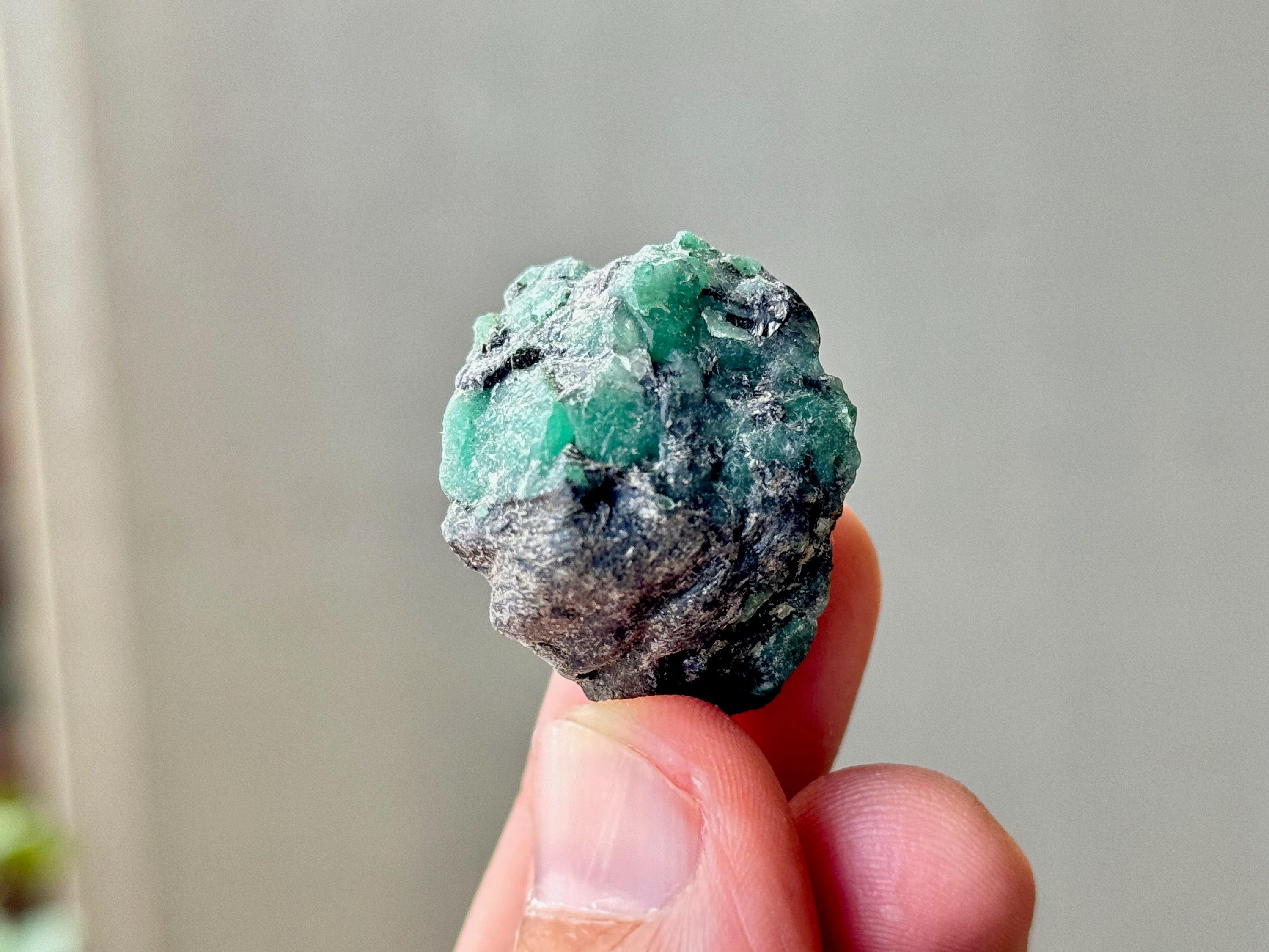 Emerald Crystal with Vibrant Green Color, Rare Find, Natural Raw ...