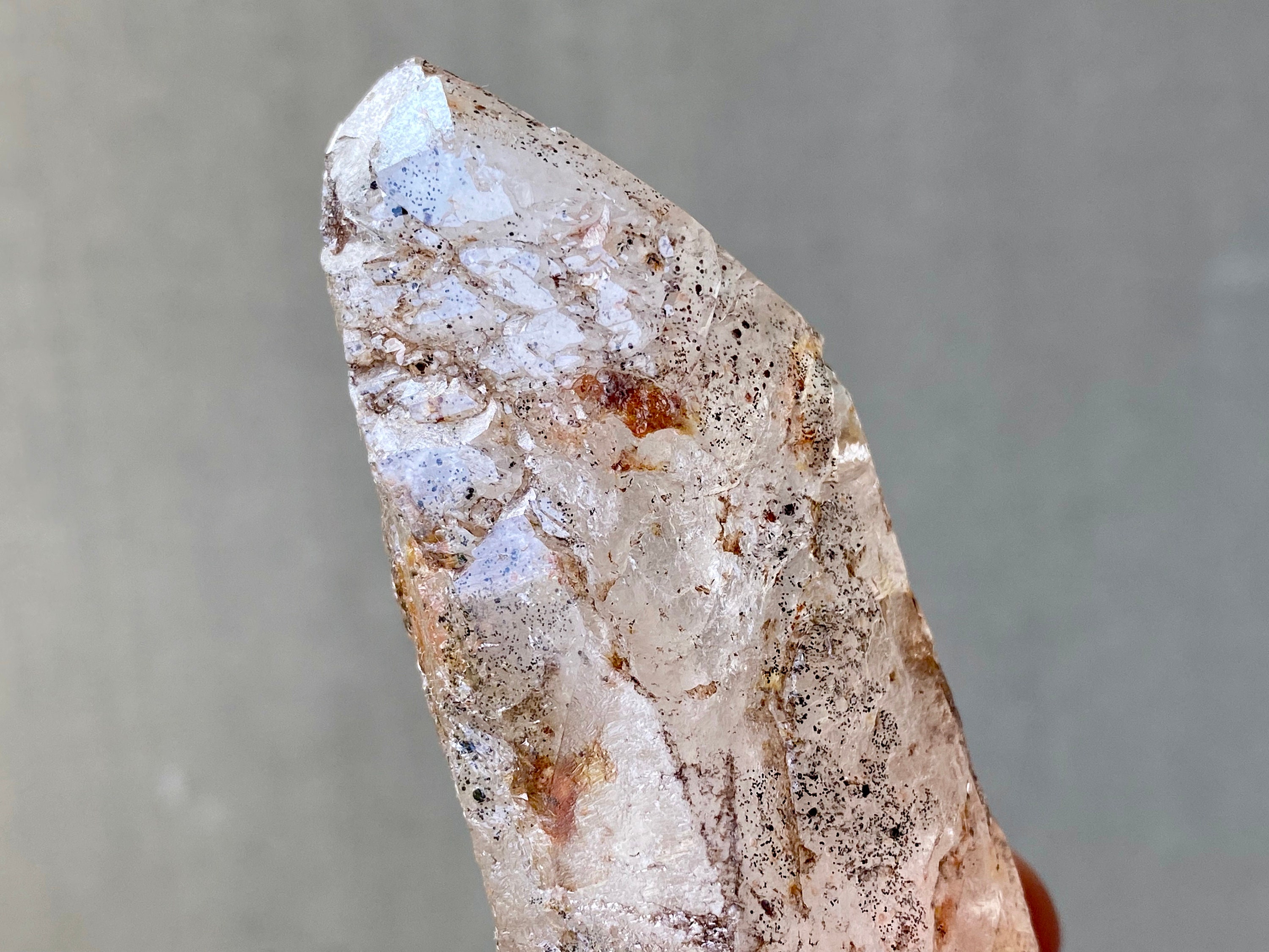 Lightning Strike Quartz with Pyrite and Hematite Inclusion, New Rare ...