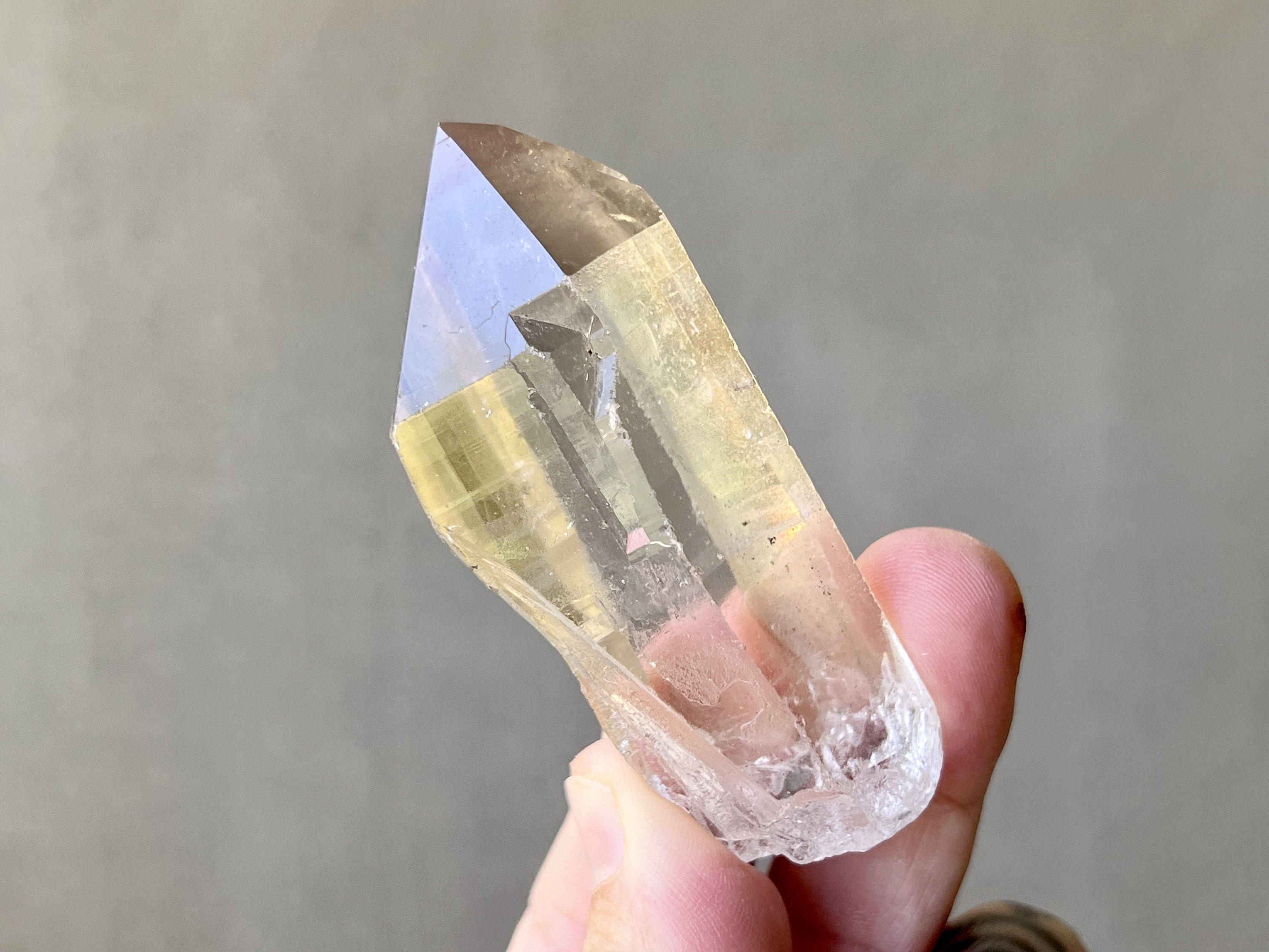 Cathedral Quartz Crystal with Unique Key Imprint, Water Clear Quartz ...