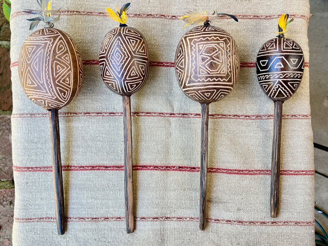 Shipibo Rattle From the Peruvian Amazon, Traditional Shaman Rattle for ...