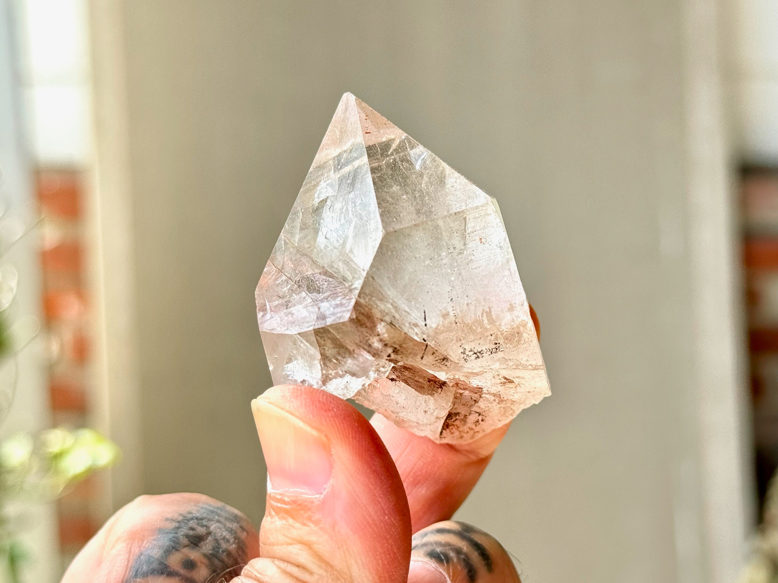 Pink Himalayan Cathedral Quartz, Rare New Find, Water Clear High ...
