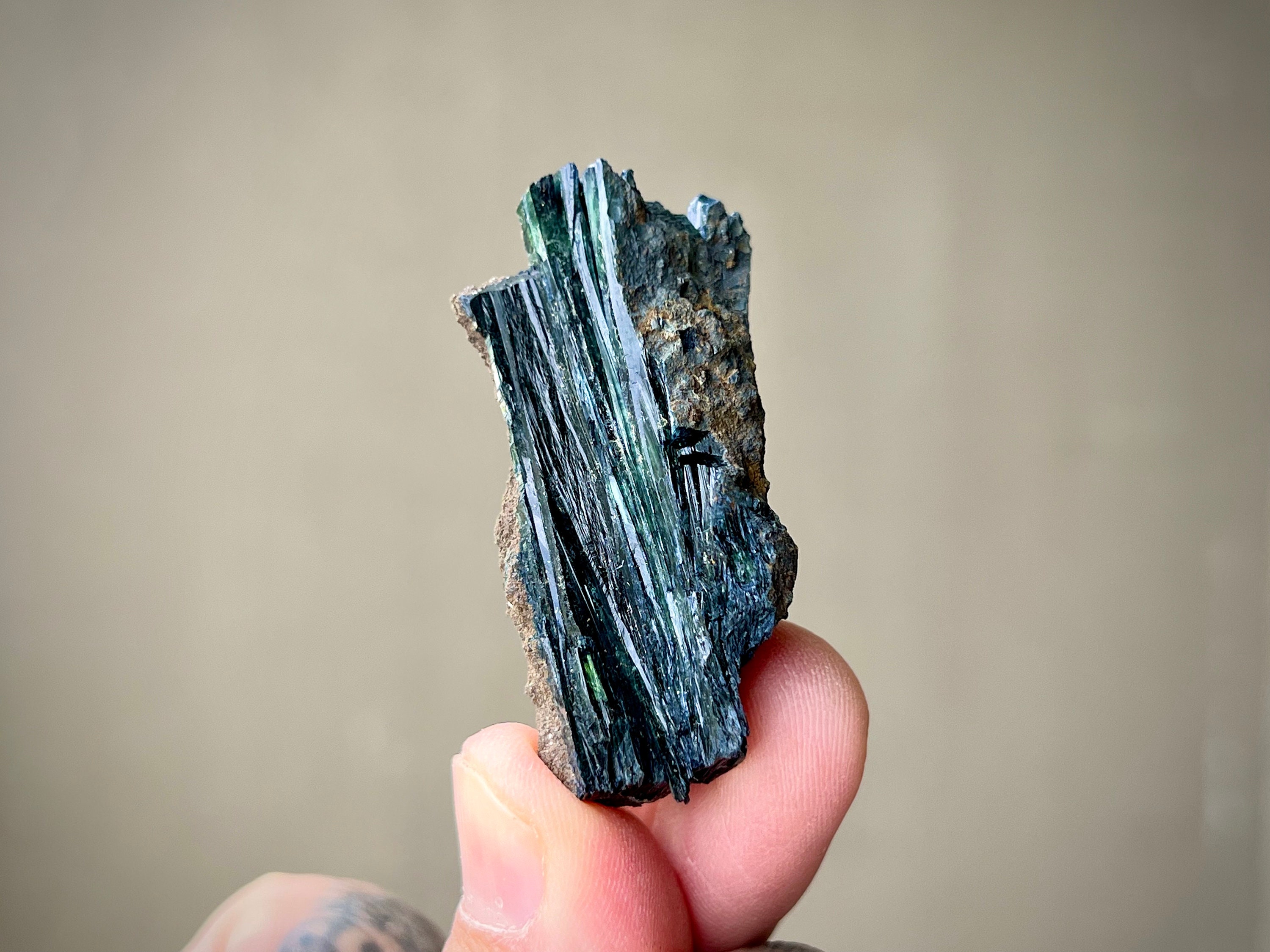 Brazilian Vivianite Crystal, 21g, 2, New Find, Beautiful Deep Green Hue ...