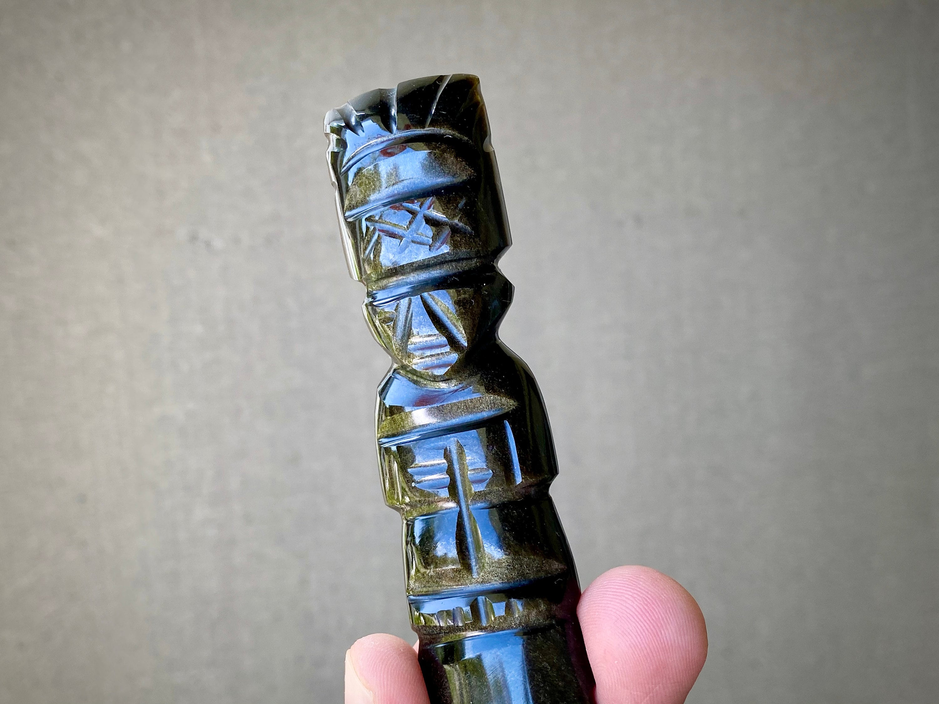 Ceremonial Dagger, Silver Sheen Obsidian Dagger, Mayan Athame ...