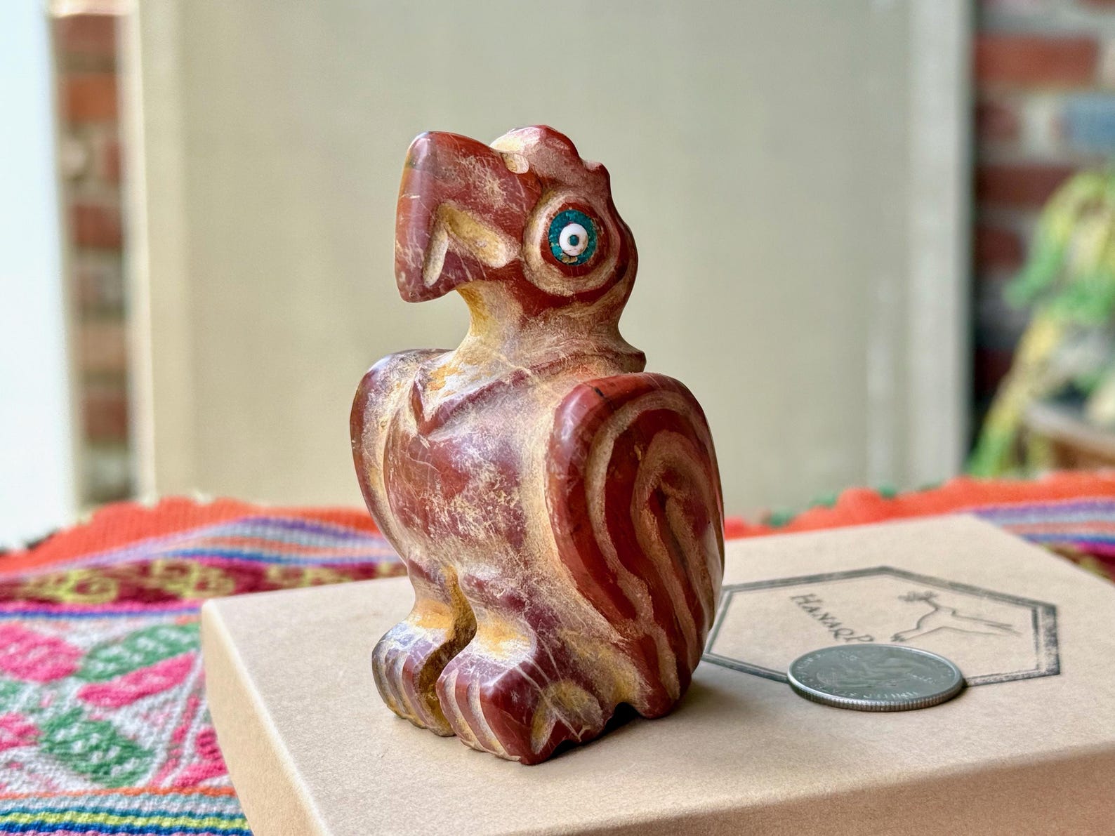 Carved Stone Condor From Peru, Handmade From Native Andean Stone From ...