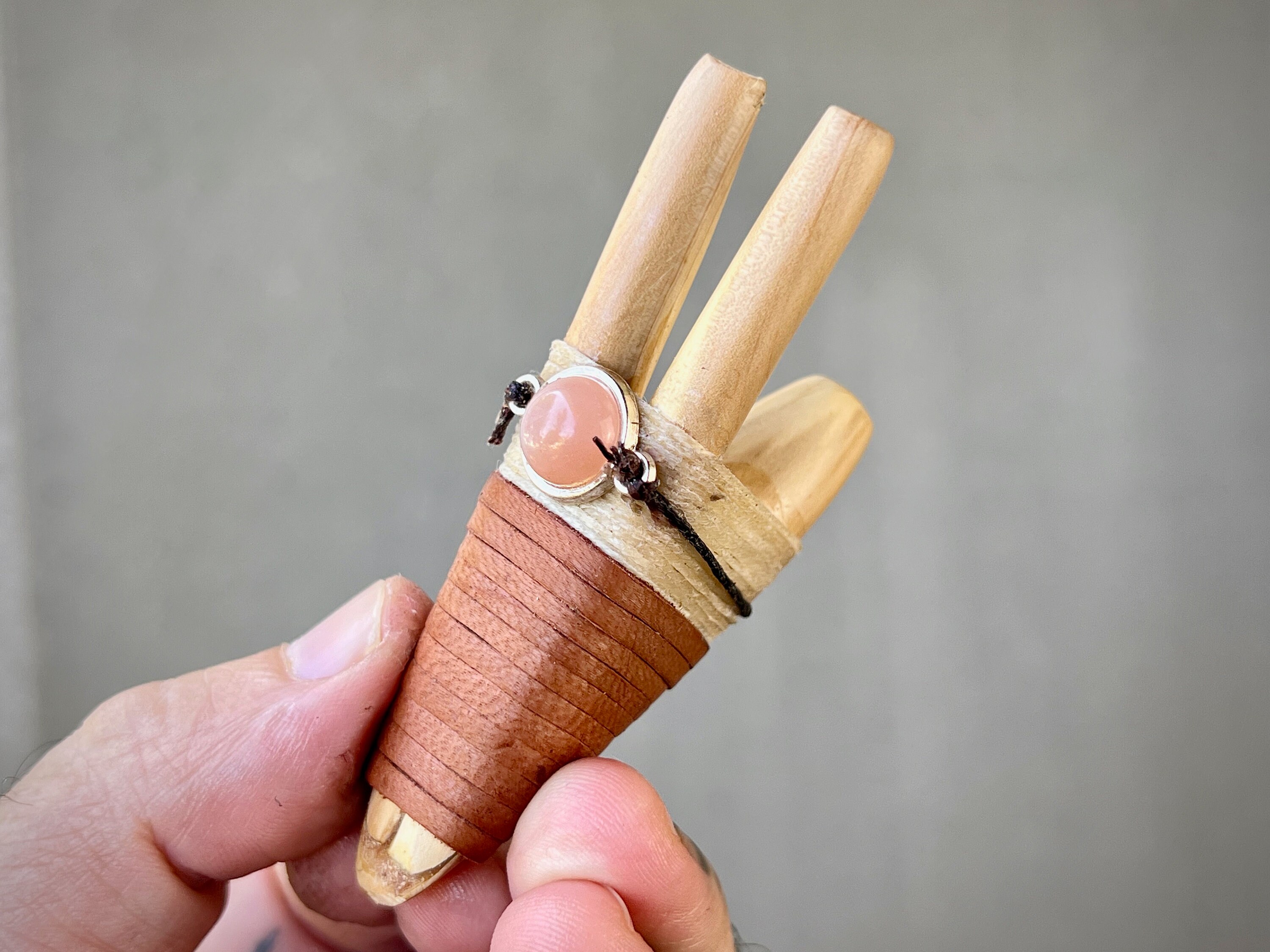 Double Kuripe Pipe, Handcrafted Natural Wood Double Barrel Kuripe with ...