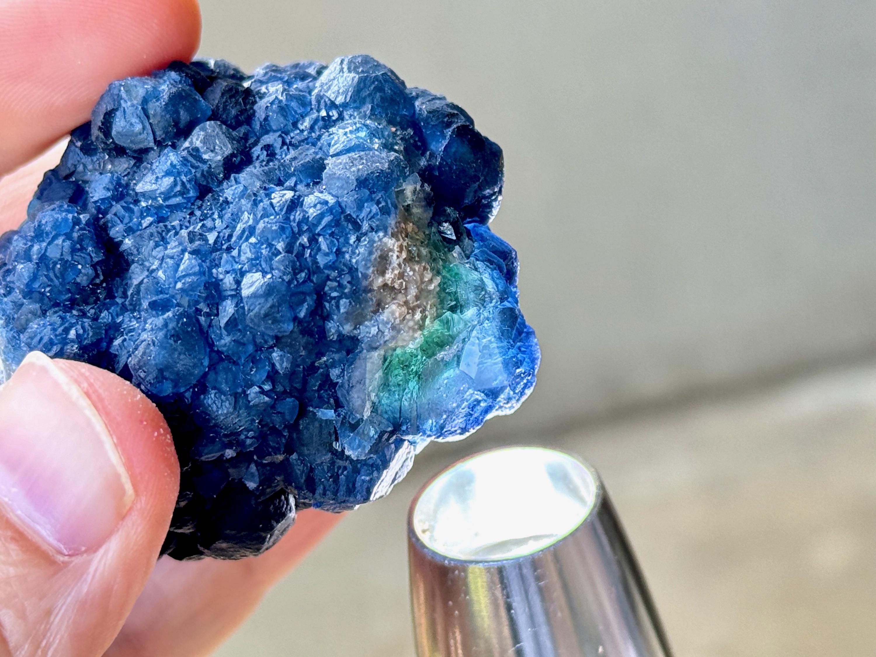 Blueberry Fluorite from Inner Mongolia, 131g, New Find, Highest Quality ...